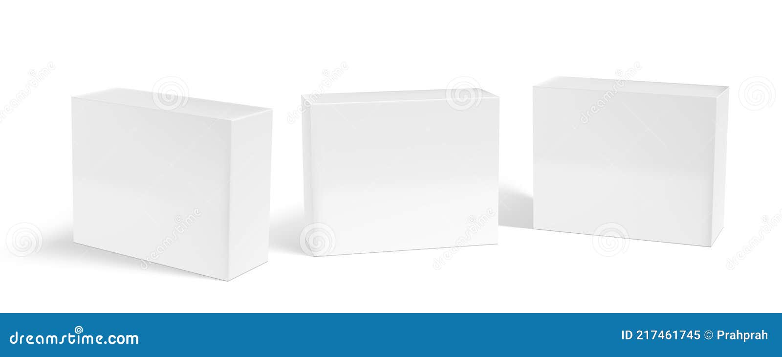 3D White Box with Shadow Isolated on Background Stock Vector ...