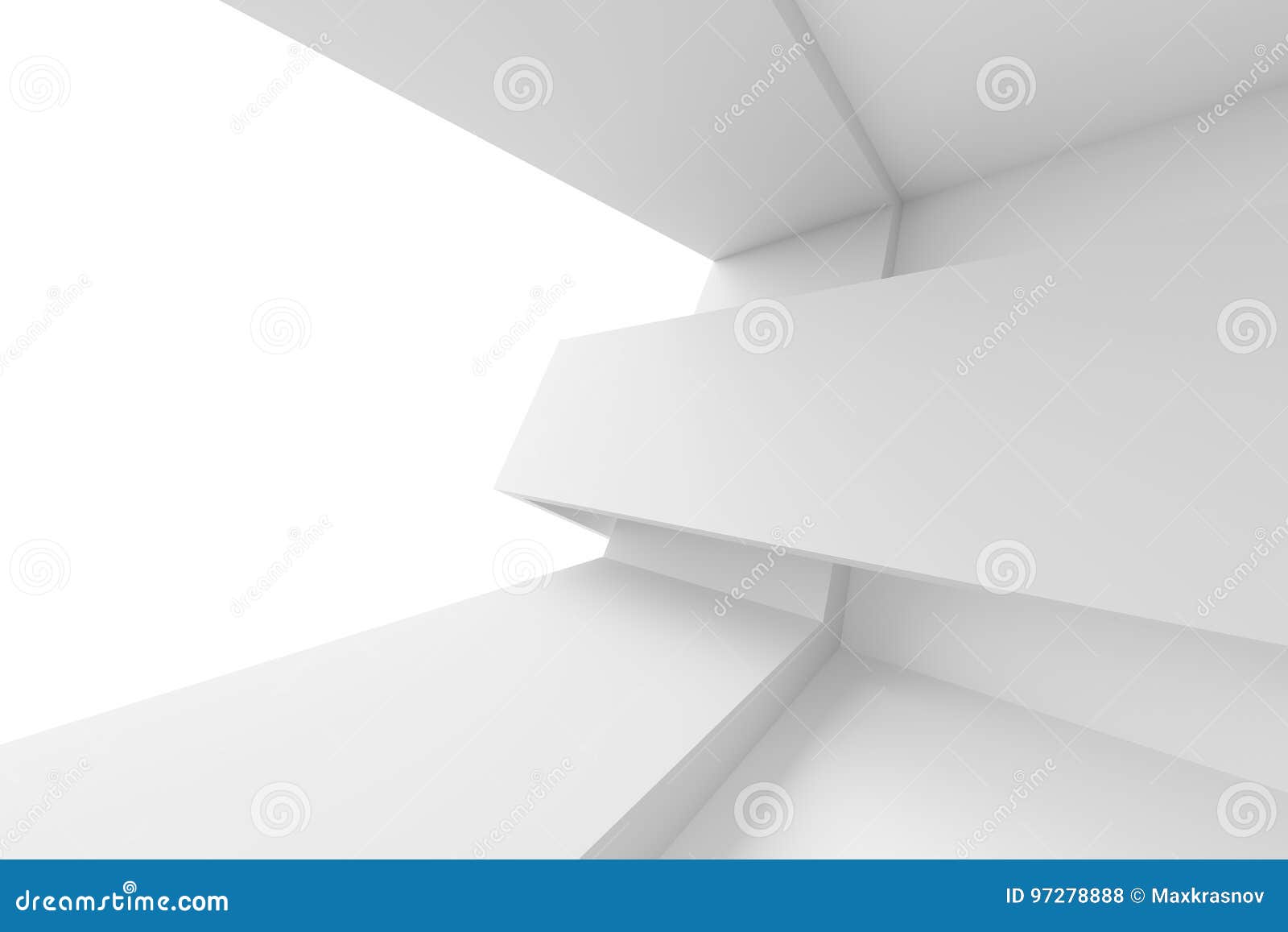 3d White Building Construction Stock Illustration - Illustration of ...