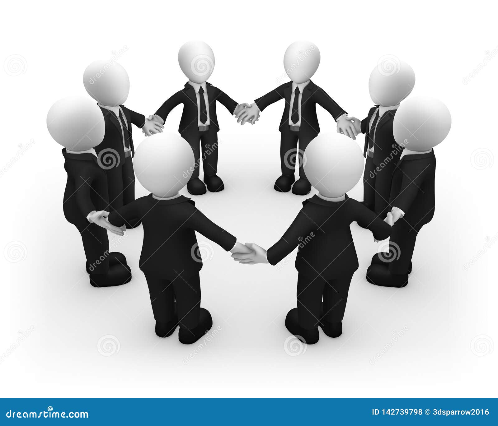 3d White Business People Standing in Circle Stock Illustration ... 3d White Business People Standing in Circle Stock Illustration ...