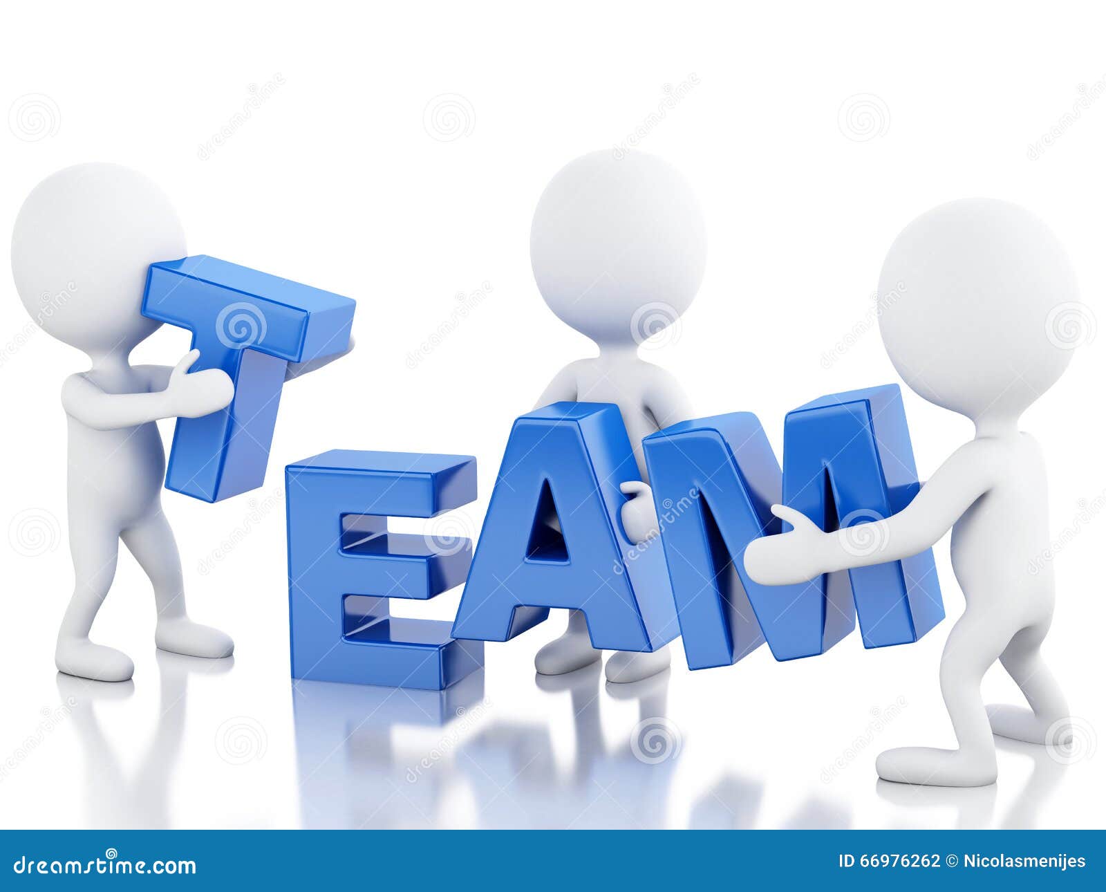 3d White Business People. Team Concept Stock Illustration ...