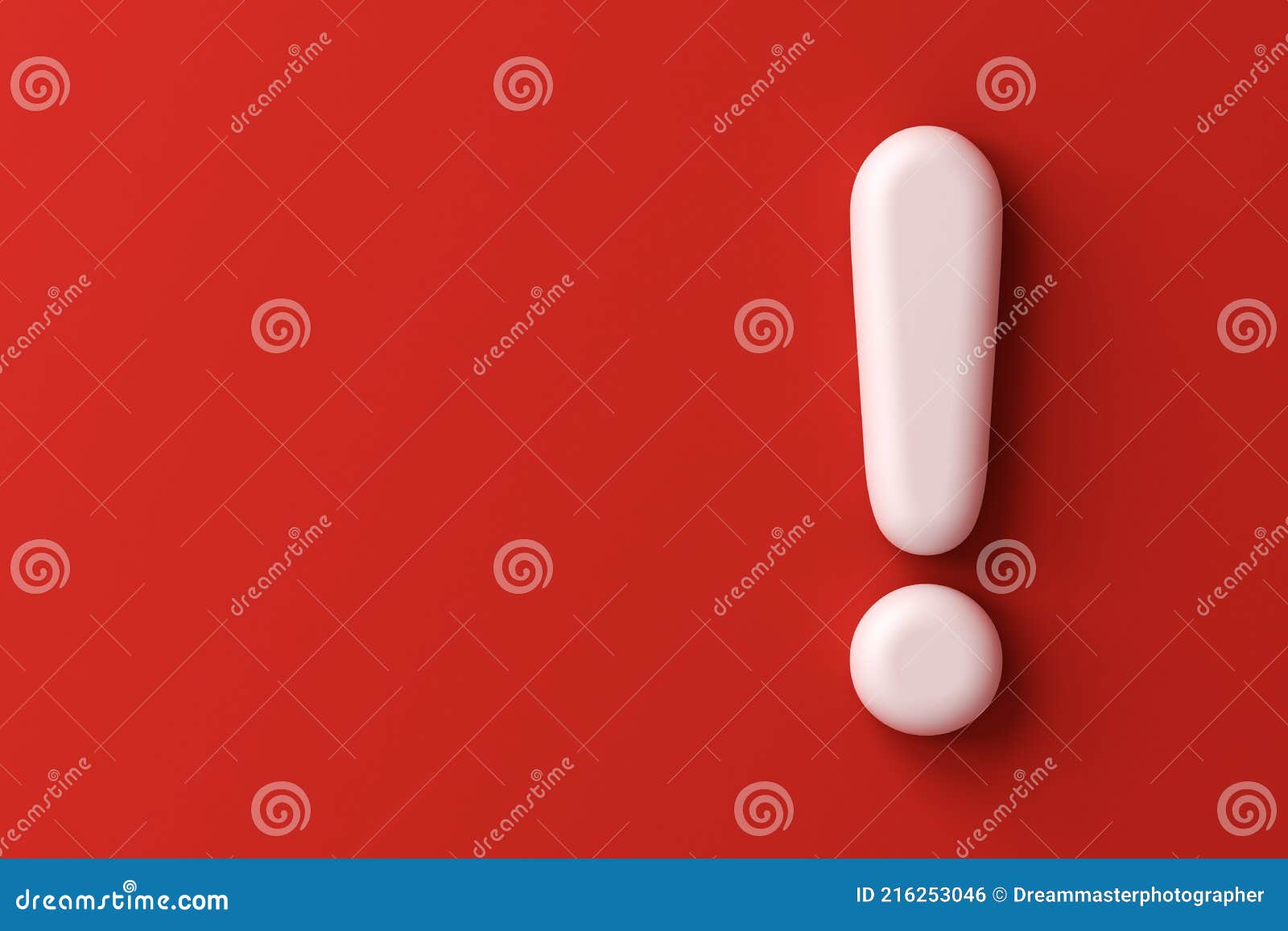 White Exclamation Mark With Green Border Vector Illustration ...