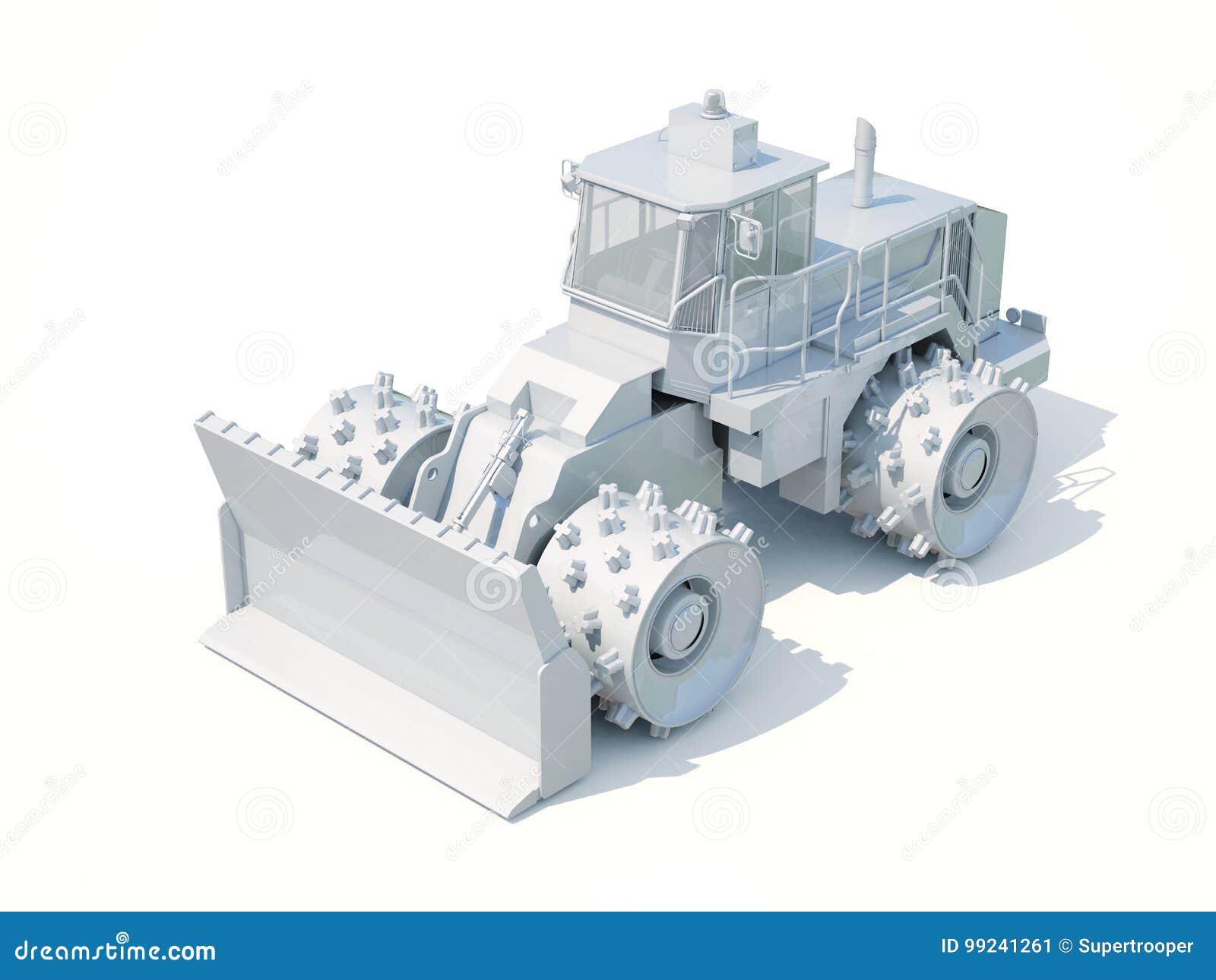 Grader And Road Signs, Vector Illustration | CartoonDealer.com #57840015