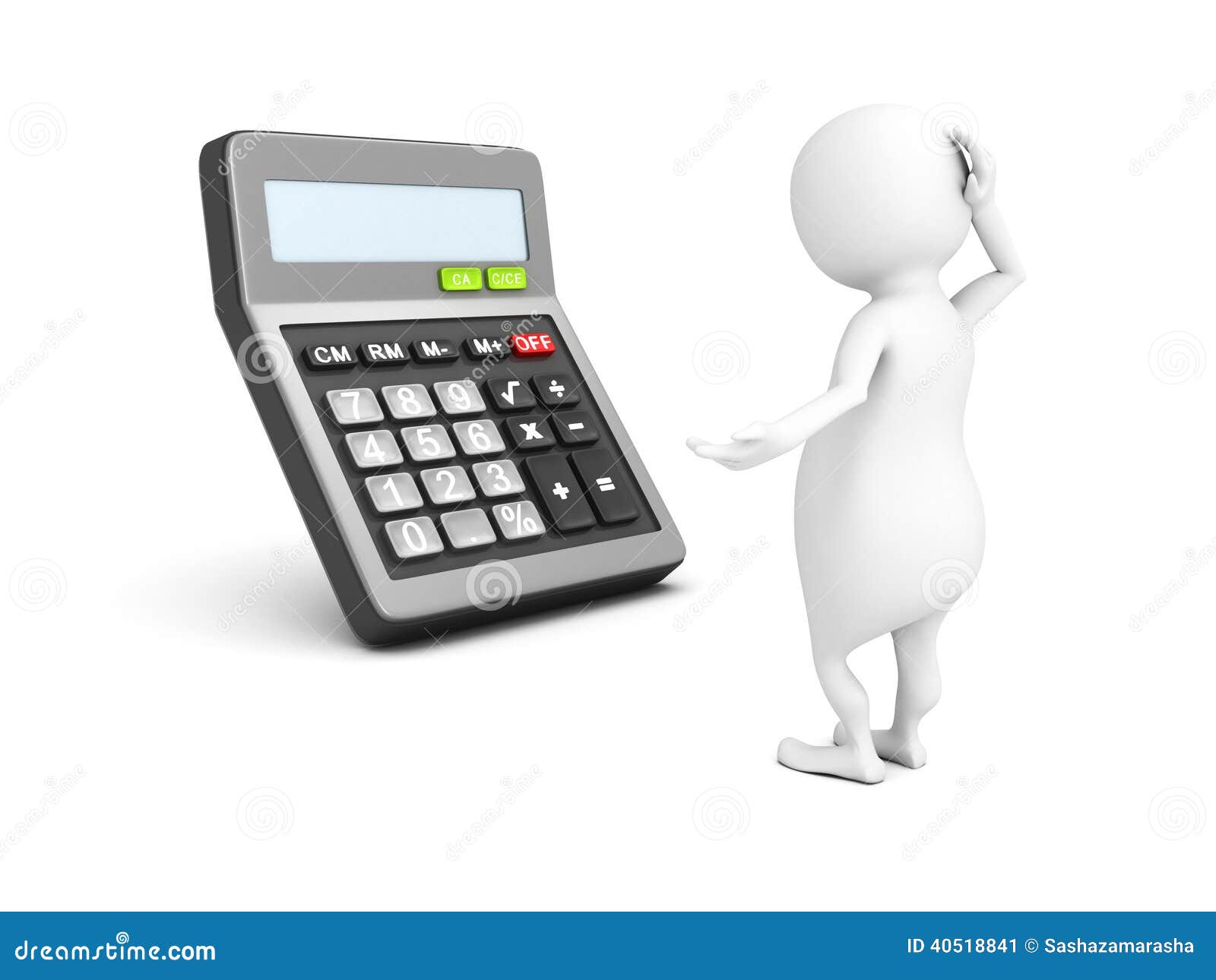 3d White Man With Calculator Stock Illustration - Image: 40518841 3d White Man With Calculator Stock Illustration - Image: 40518841