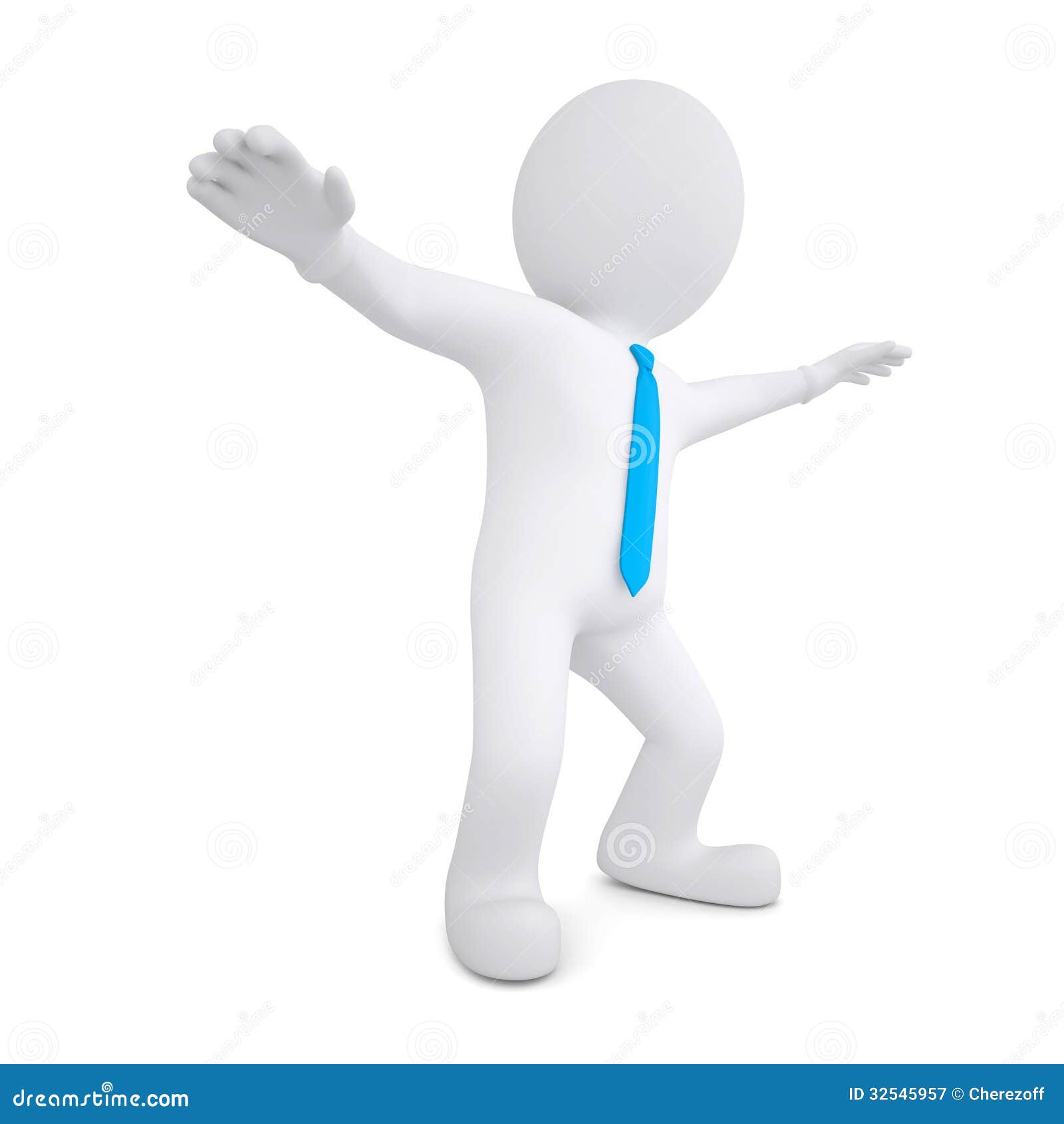3d white man dances stock illustration. Illustration of action - 32545957