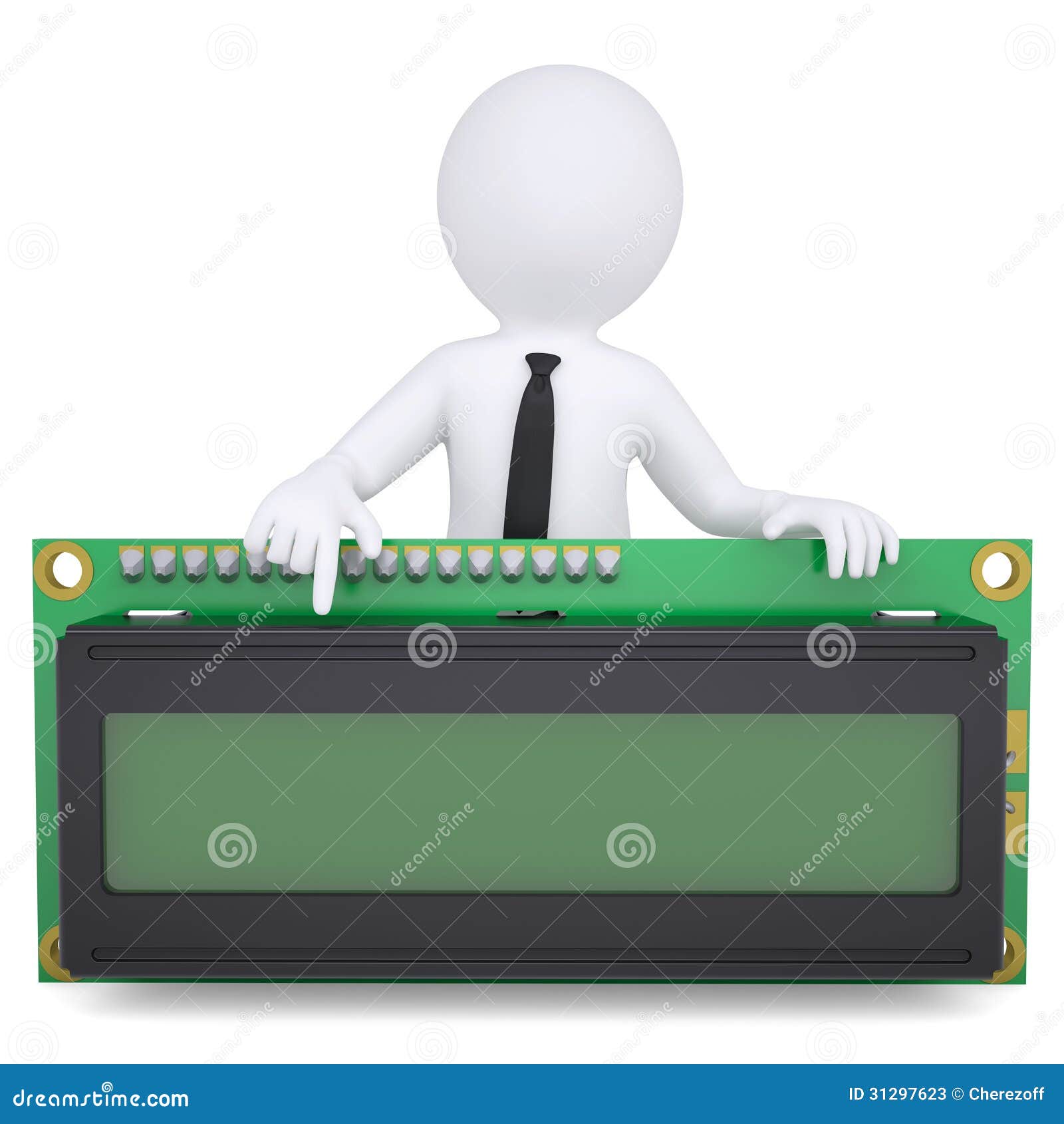 Lcd Character Module Display Stock Illustrations – 5 Lcd Character ...