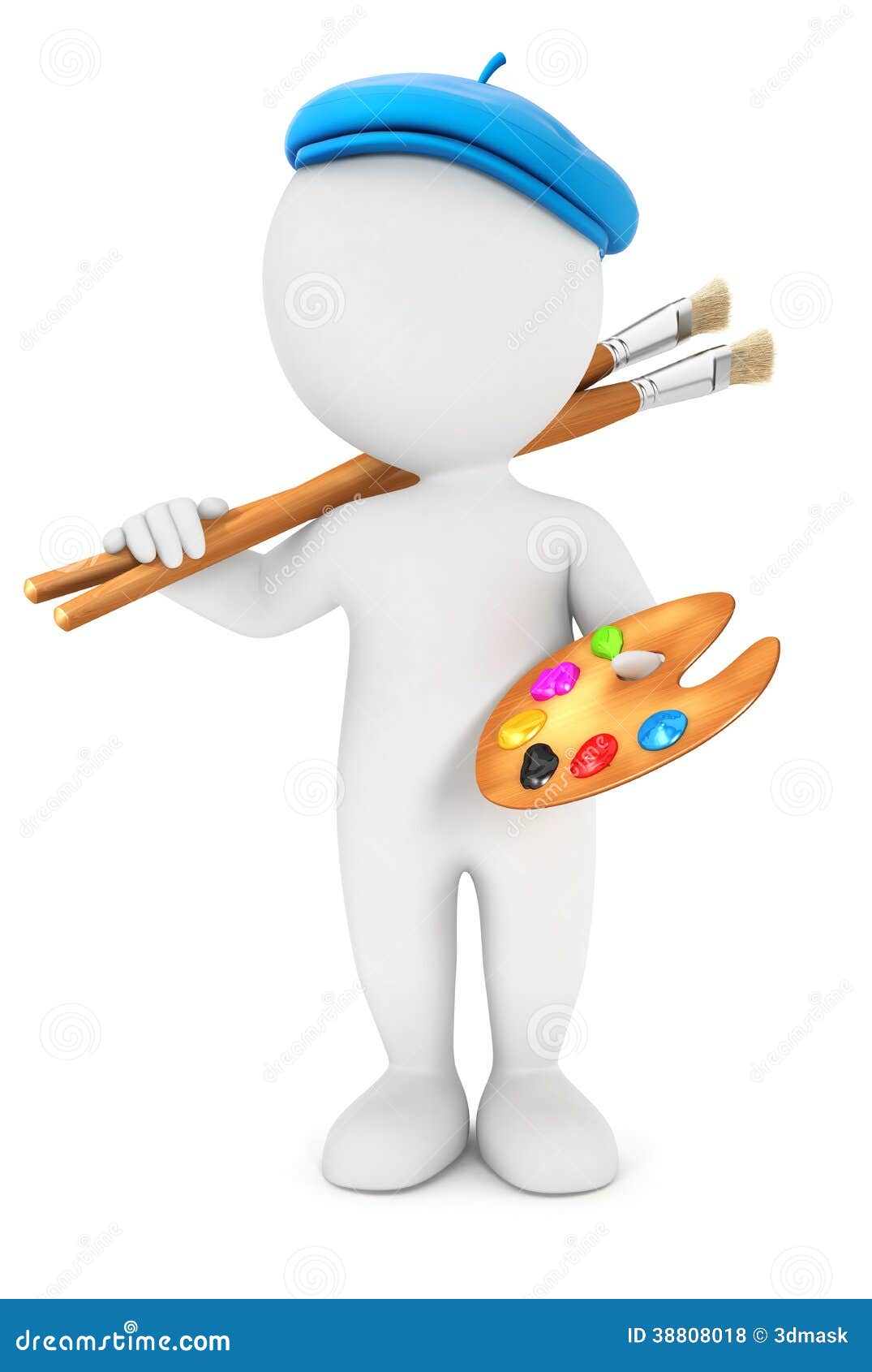 Artist Painter Vector Cartoon Flat Design Character Illustration ... Artist Painter Vector Cartoon Flat Design Character Illustration ...