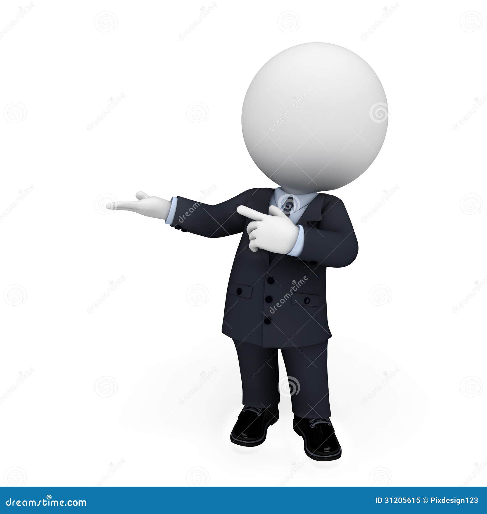 3d White People As Business Man Pointing Towards Blank Stock ... 3d White People As Business Man Pointing Towards Blank Stock ...
