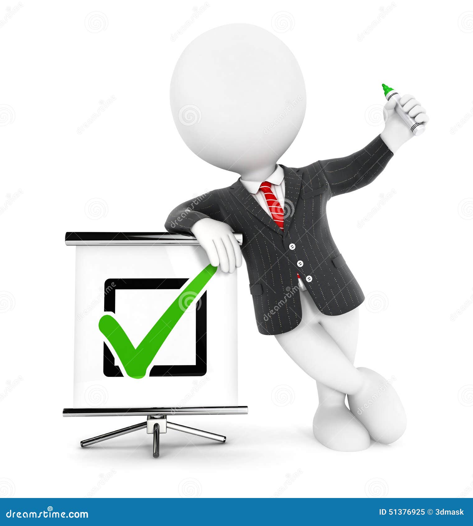 3d Man Businessman With Positive Attitude Stock Image | CartoonDealer ...