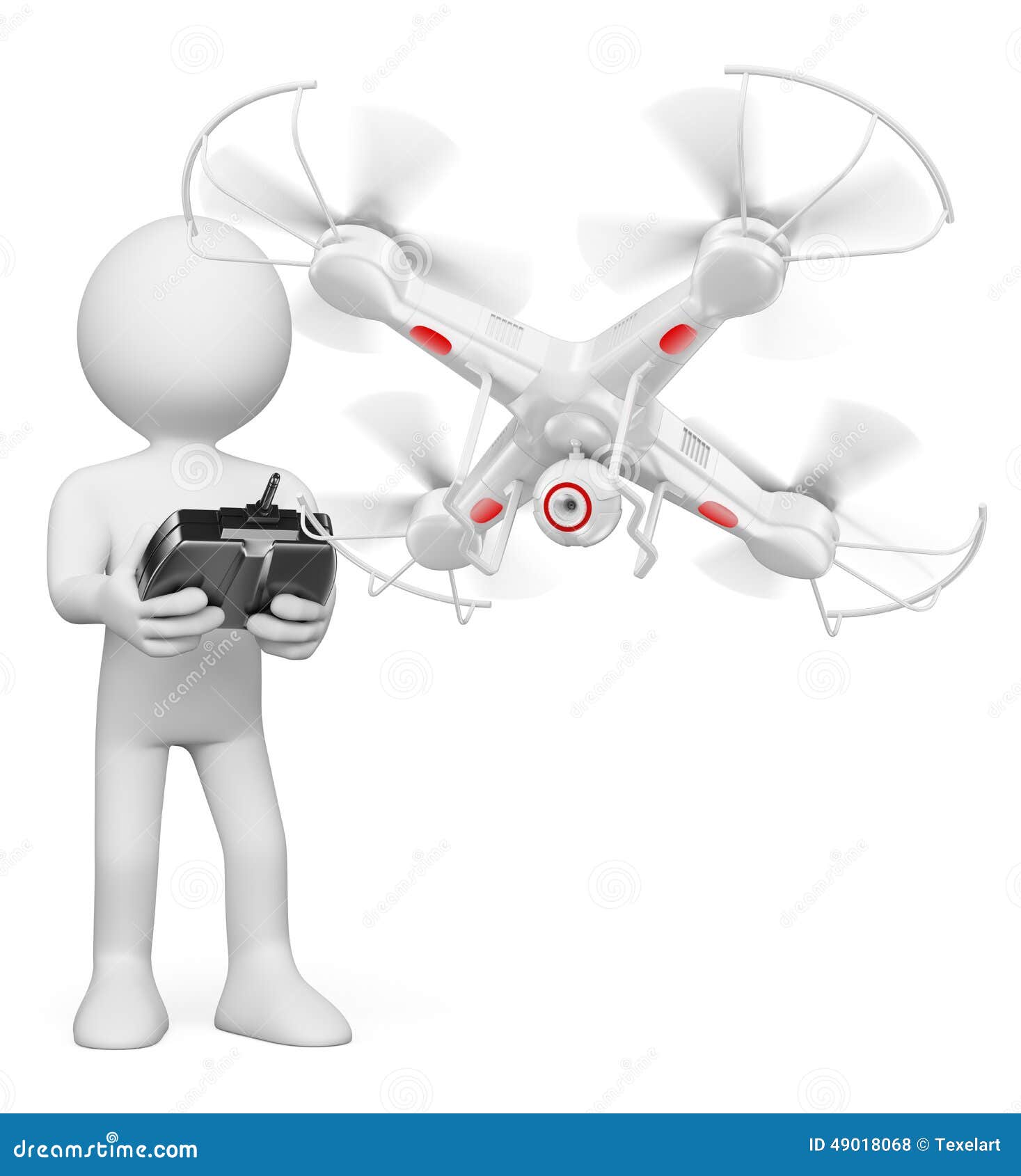Drone With VDO Camera And Controller Cartoon Vector | CartoonDealer.com ...