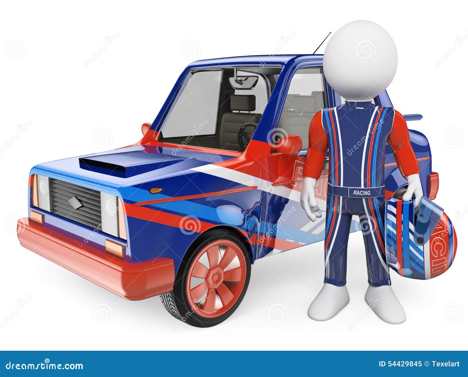 Racing Driver Uniform Template Mockup Design Vector Illustration ...