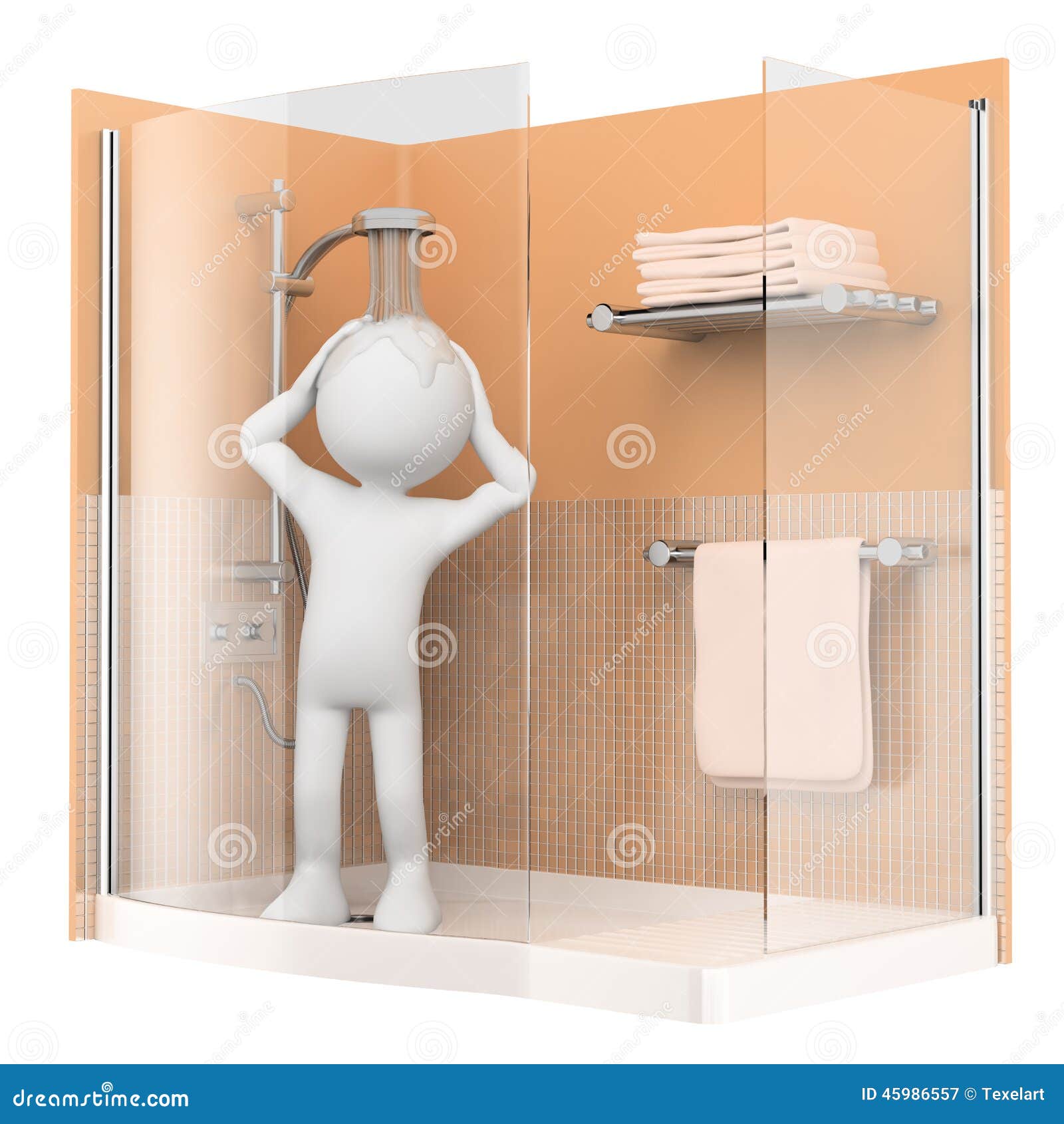 People Showering Stock Illustrations – 402 People Showering Stock ...