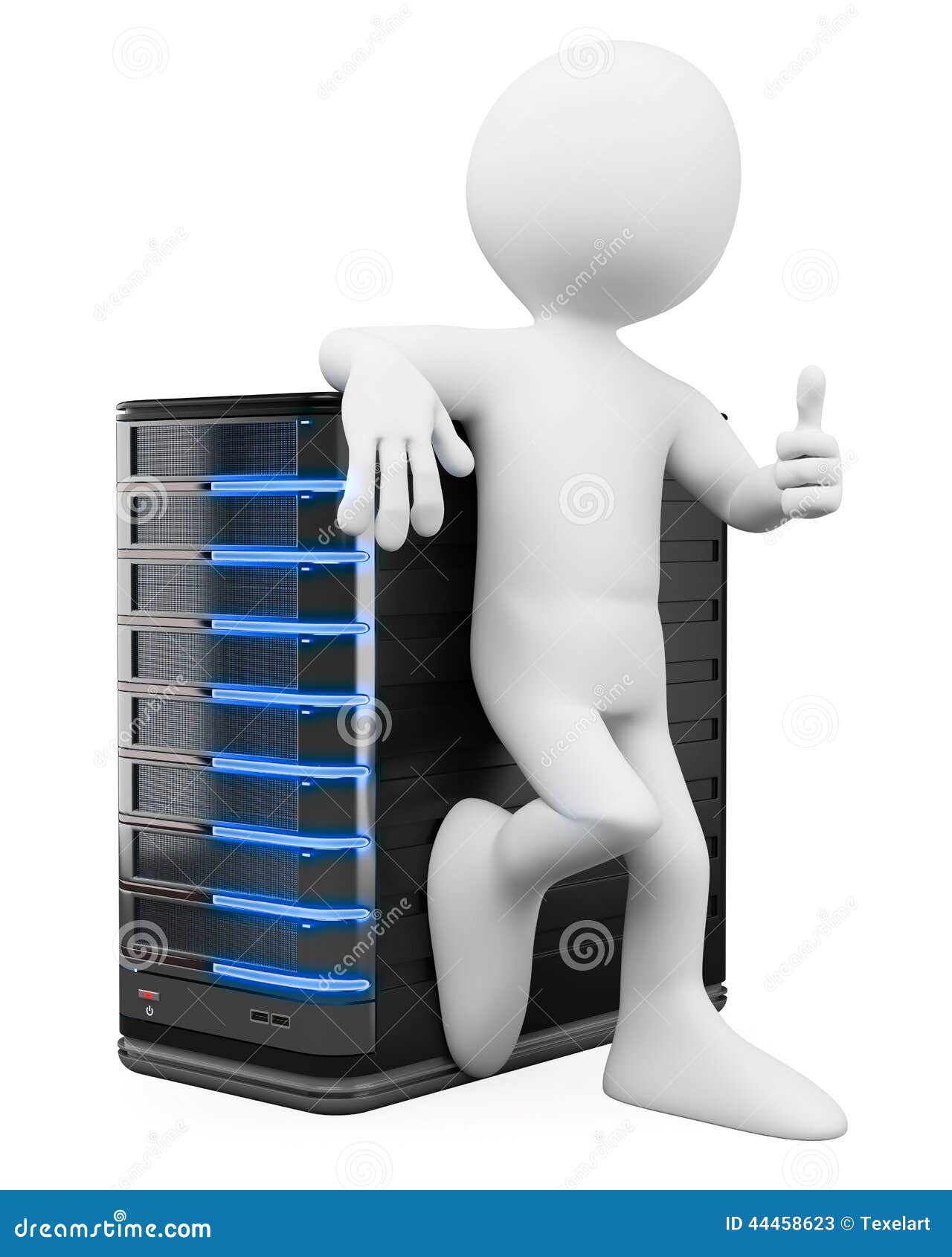 3d White People System Administrator Stock Illustrations – 81 3d White ...