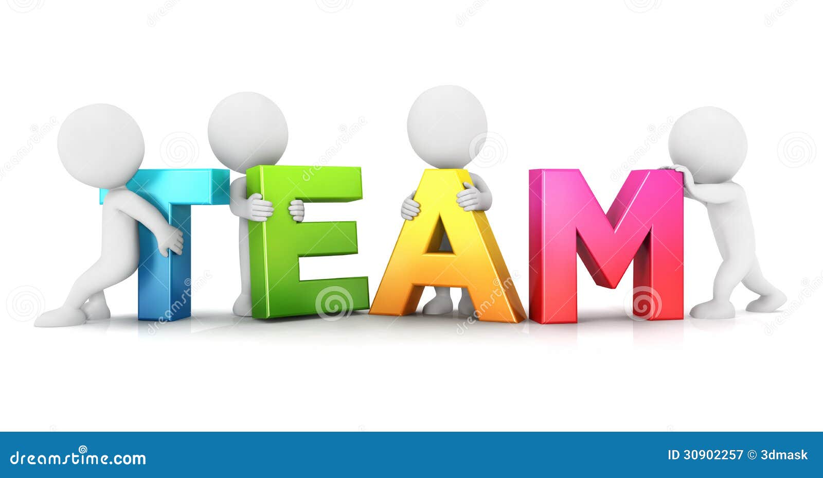 3d white people team stock illustration. Image of collective - 30902257