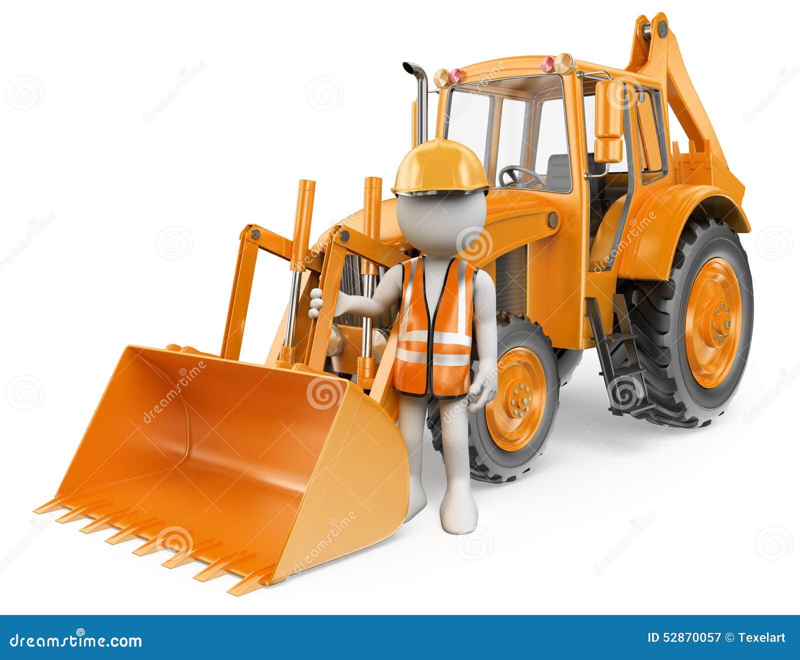 Backhoe Loader Cartoon Vector Art | CartoonDealer.com #85312110