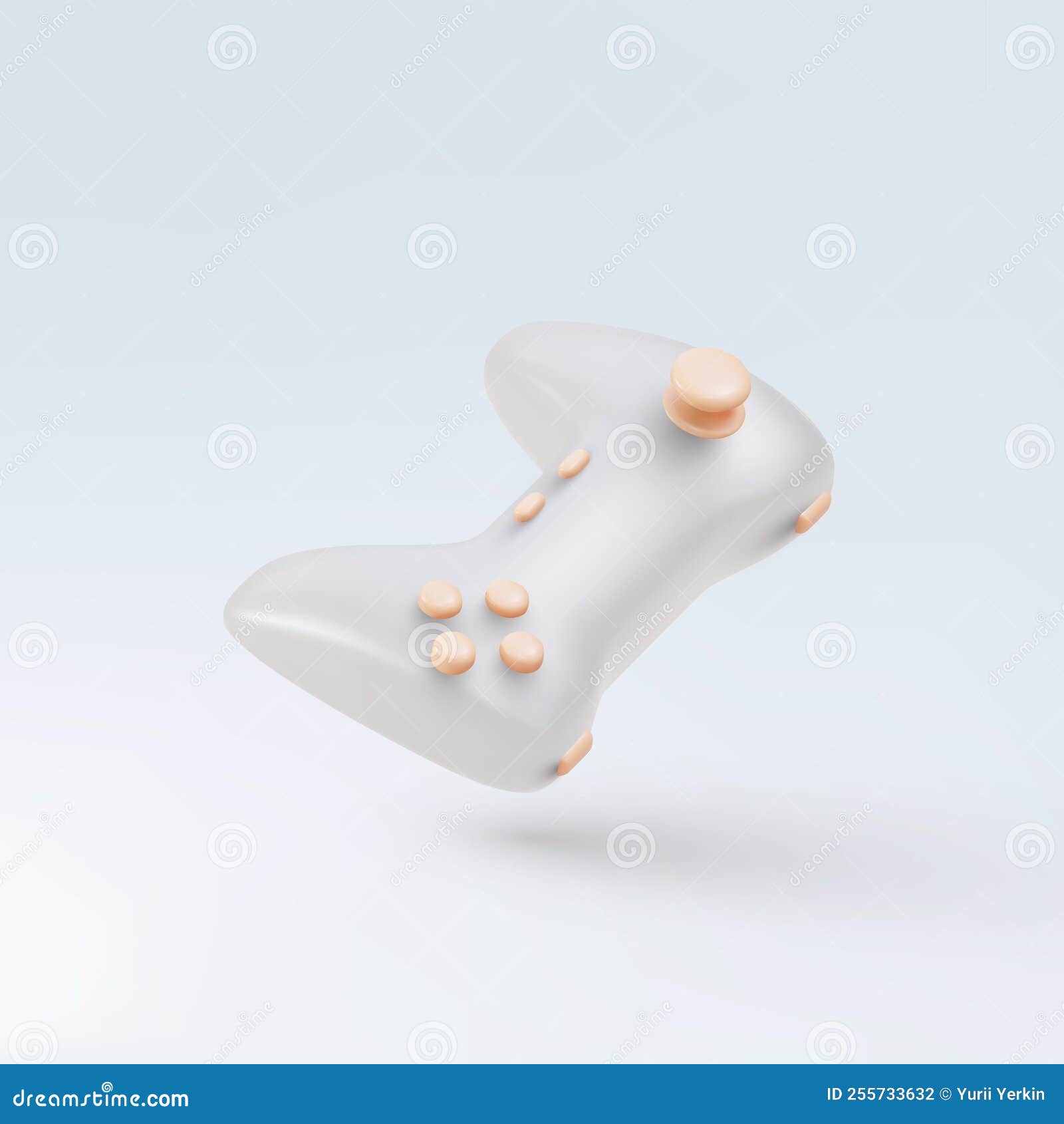 3d White Realistic Gamepad. Vector Illustration Stock Vector ...