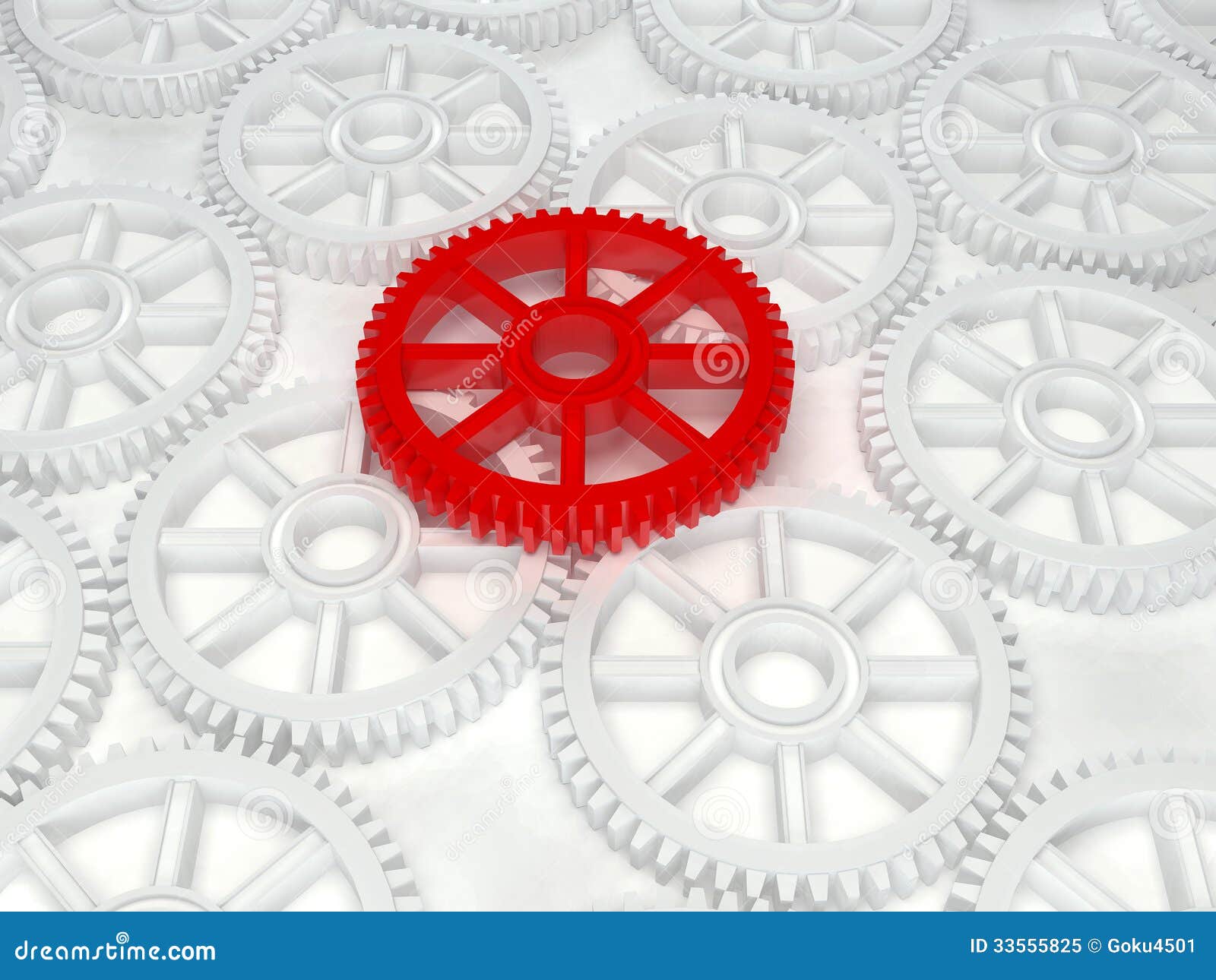 3d white red cog icon stock illustration. Illustration of icon - 33555825