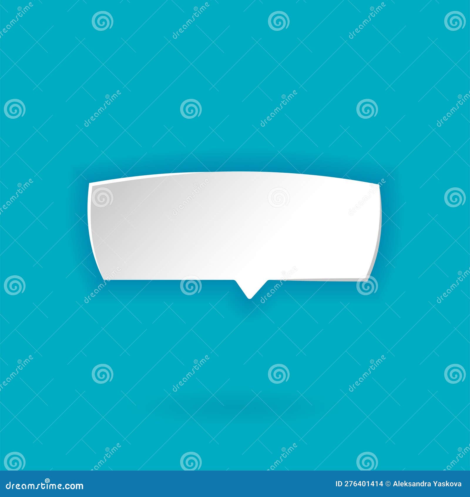 3d White Speech Bubble. Rectangle Form Figure Speech Bubble Icon ...