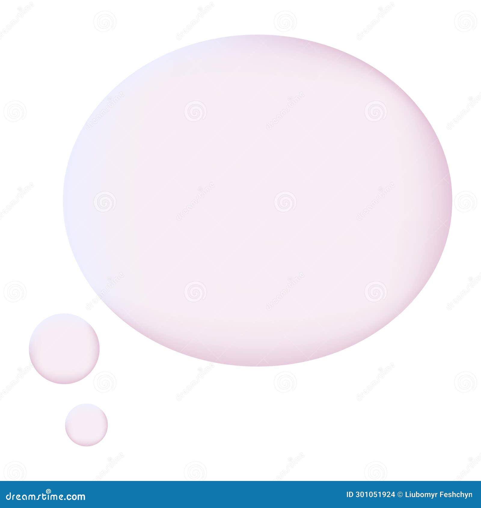 3d White Speech Bubble, Social Media Chat Message Icon. Empty Text ...