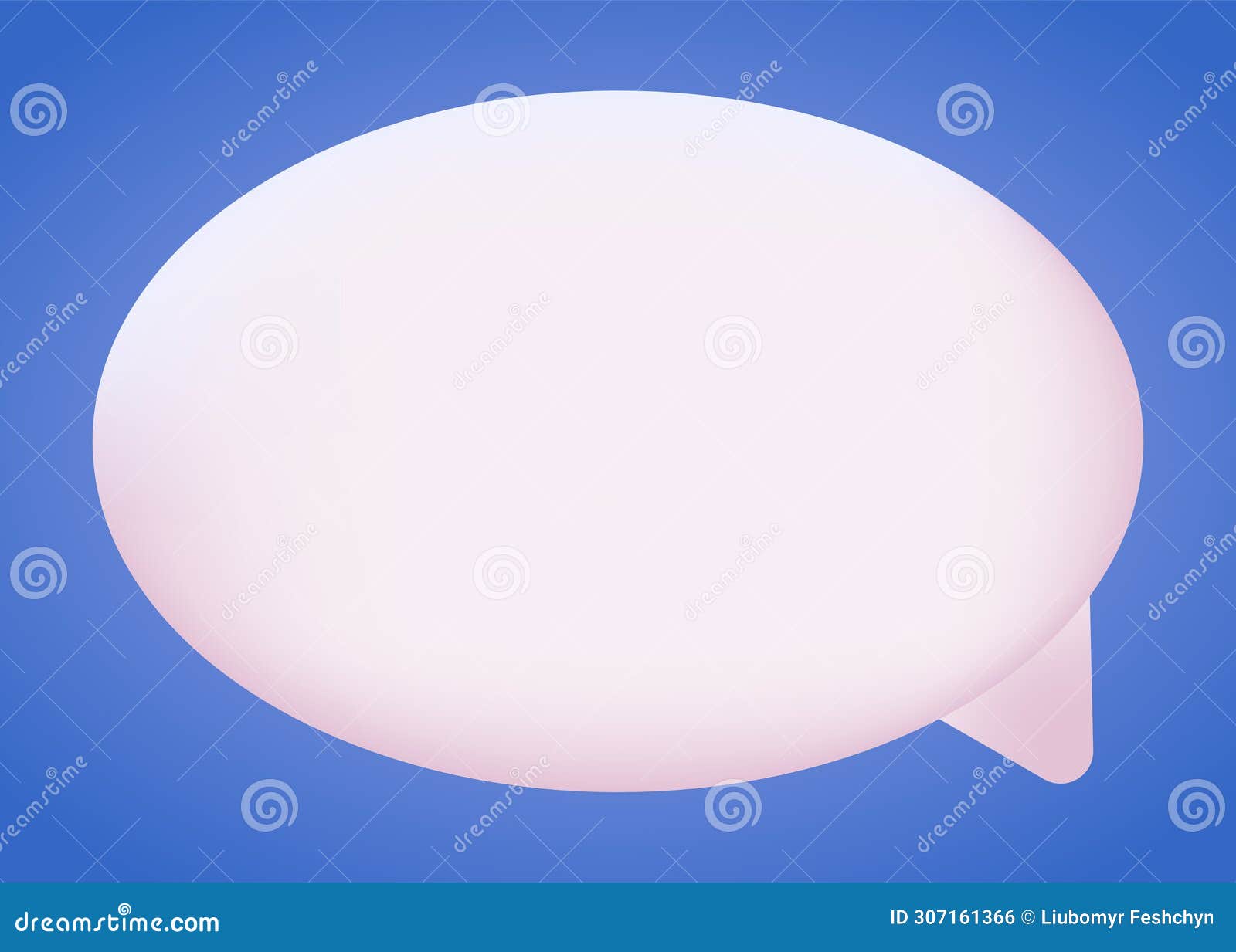3d White Speech Bubble, Social Media Chat Message Icon. Empty Text ...