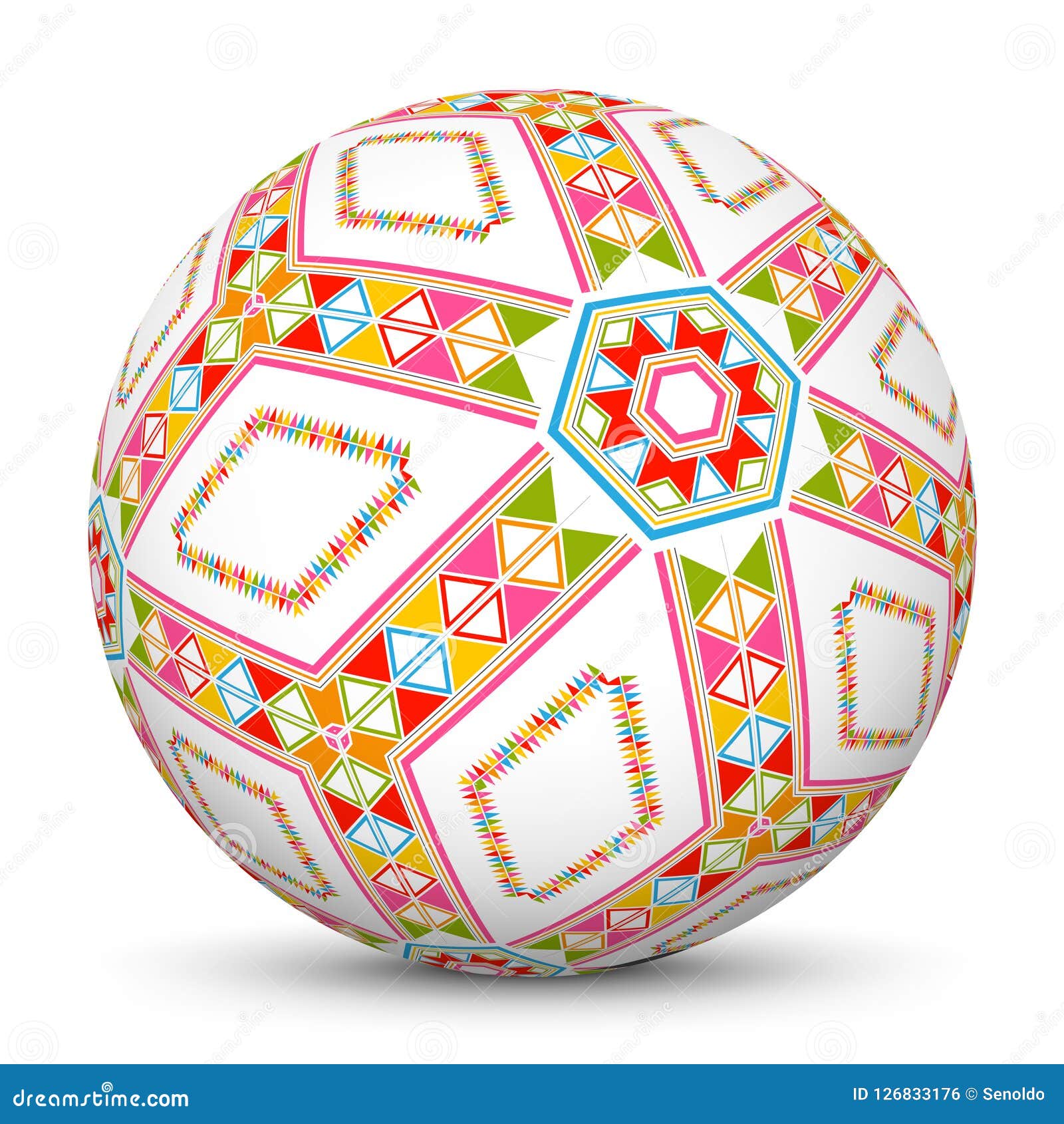 White 3D Sphere with Abstract Texture Stock Illustration - Illustration ...