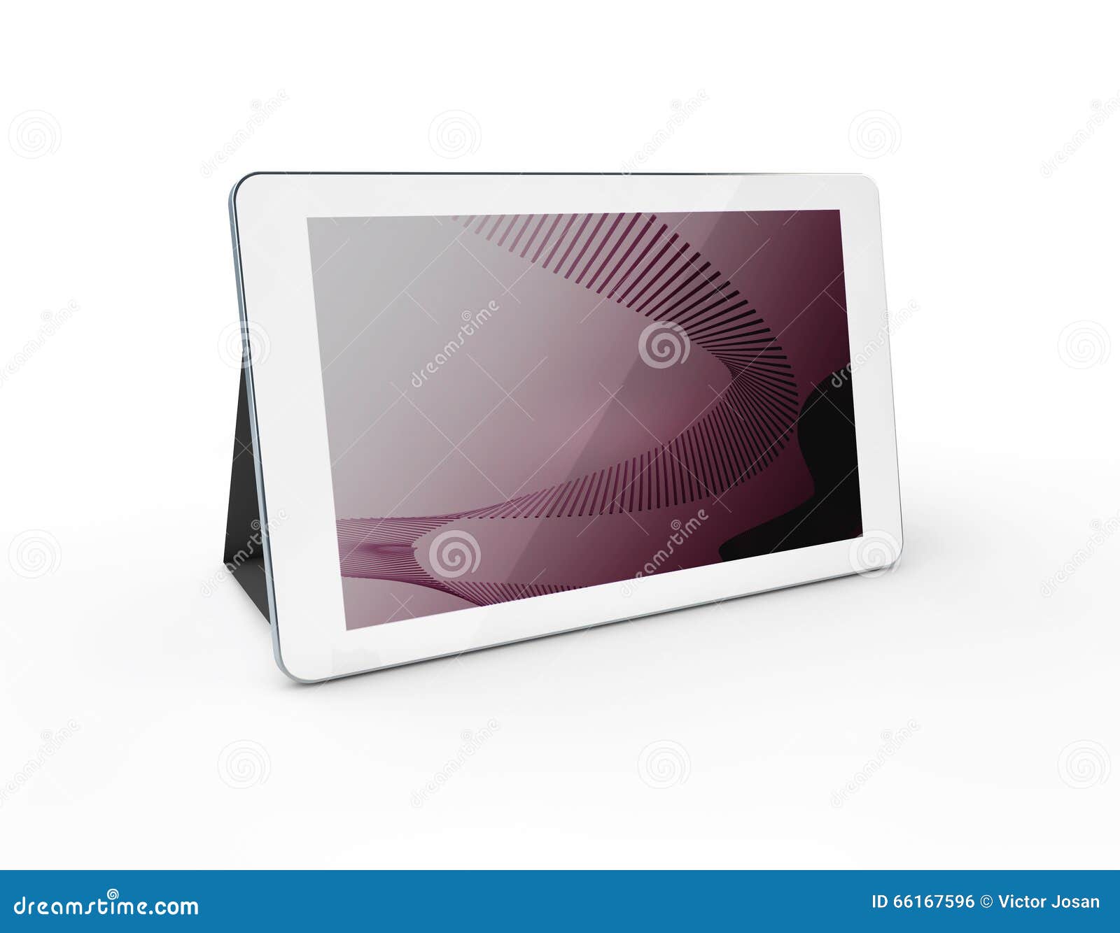3d White Tablet on a White Background Stock Illustration - Illustration ...