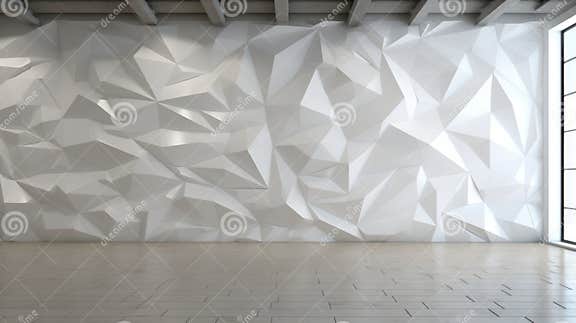 3D White Wall, Abstract Illustration Stock Illustration - Illustration ...
