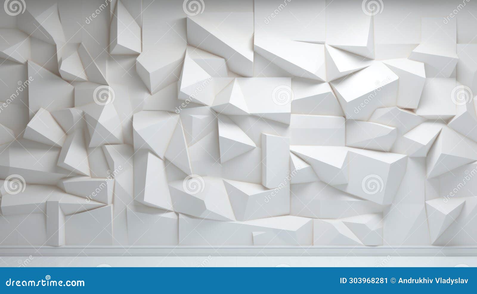 3D White Wall, Abstract Illustration Stock Illustration - Illustration ...