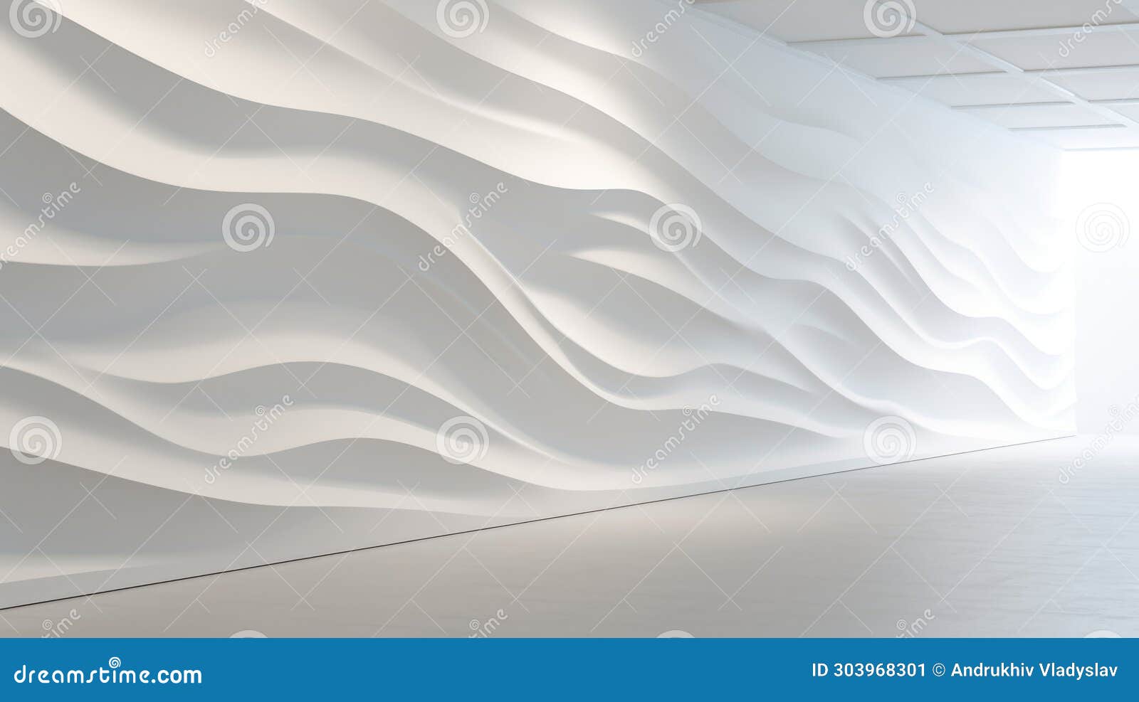3D White Wall, Abstract Illustration Stock Illustration - Illustration ...