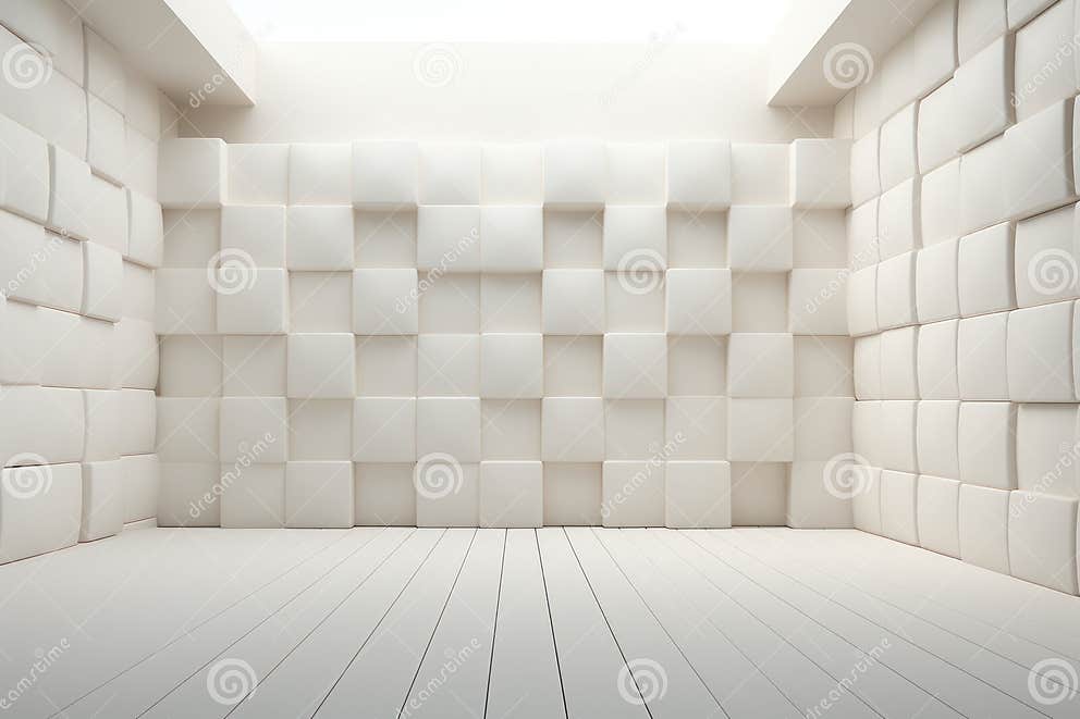 3D White Wall Photo-realistic, Ultra Sharp. Generative Ai Stock ...