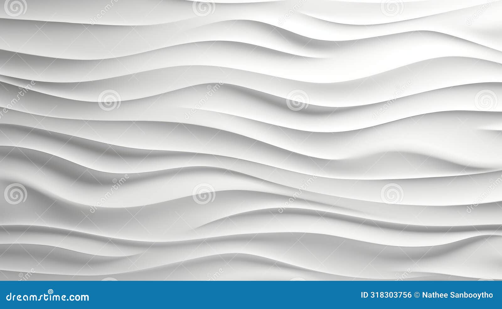 3D White Wave Pattern Wall Panel Made of Gypsum for Interior Decoration ...