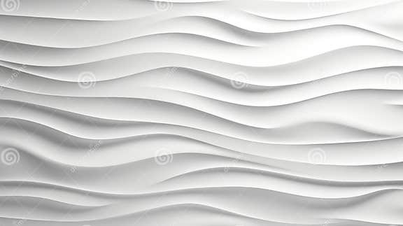 3D White Wave Pattern Wall Panel Made of Gypsum for Interior Decoration ...