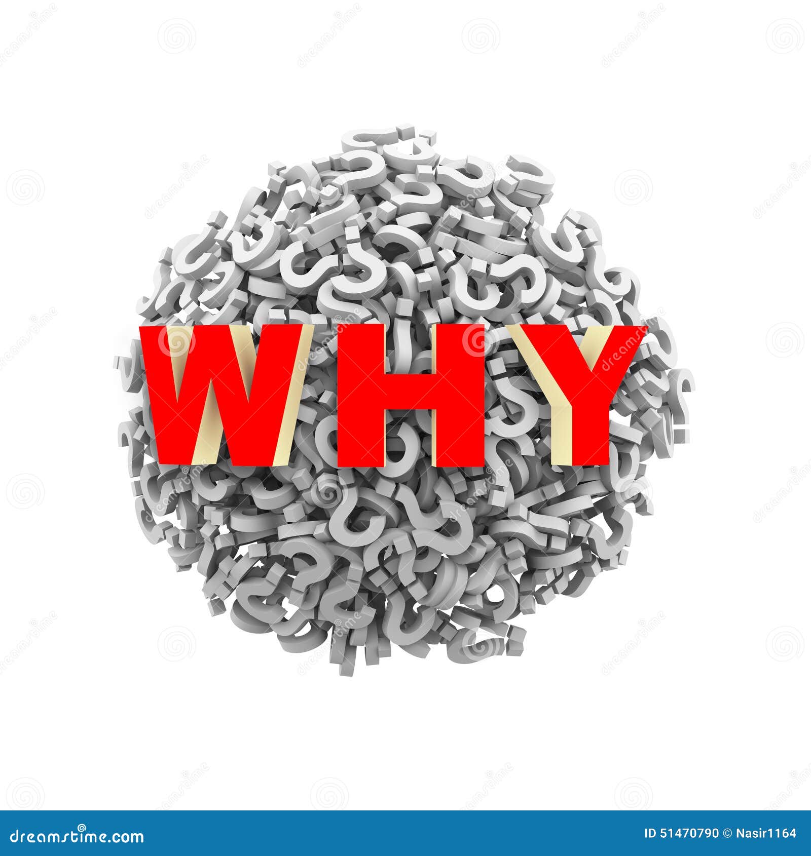 3d Why Question Mark Sphere Ball Stock Illustration - Illustration of ...