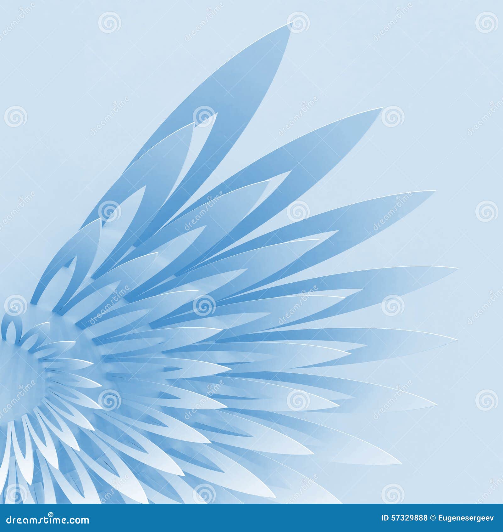 3d Wing-shaped Geometric Structure Stock Illustration - Illustration of ...