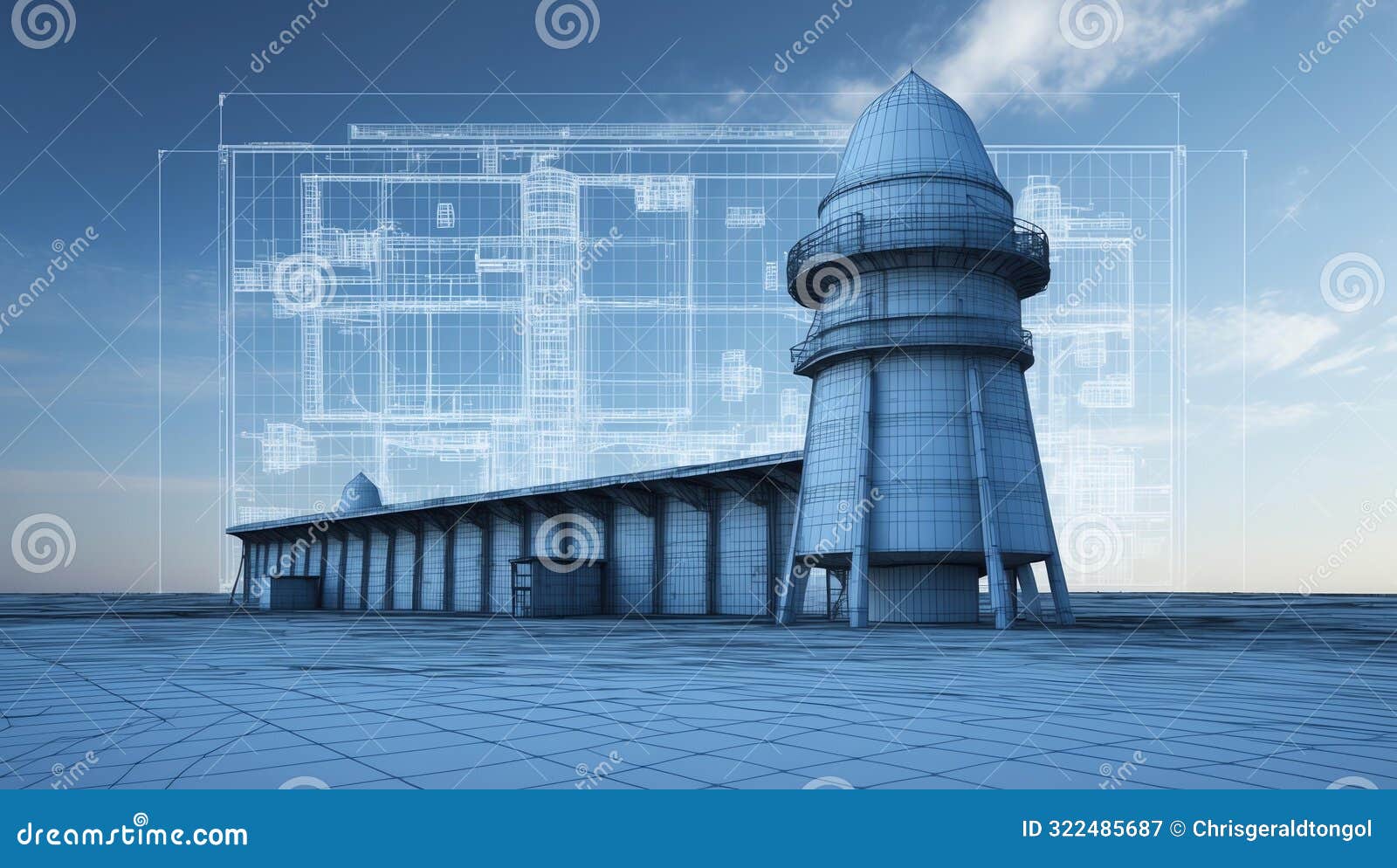 Render Of Silo Royalty-Free Stock Photo | CartoonDealer.com #38601201