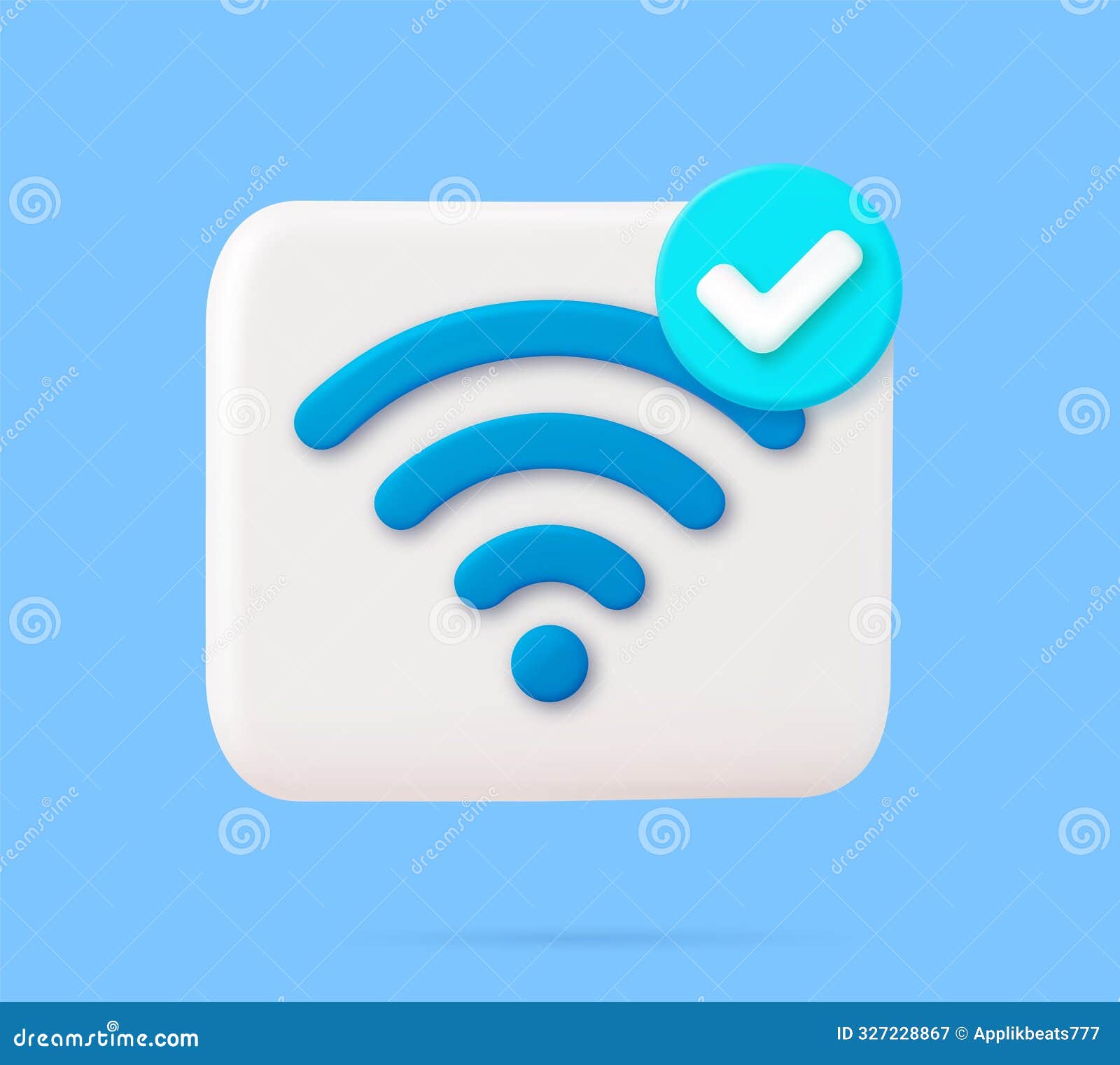 3d wireless connection stock vector. Illustration of call - 327228867