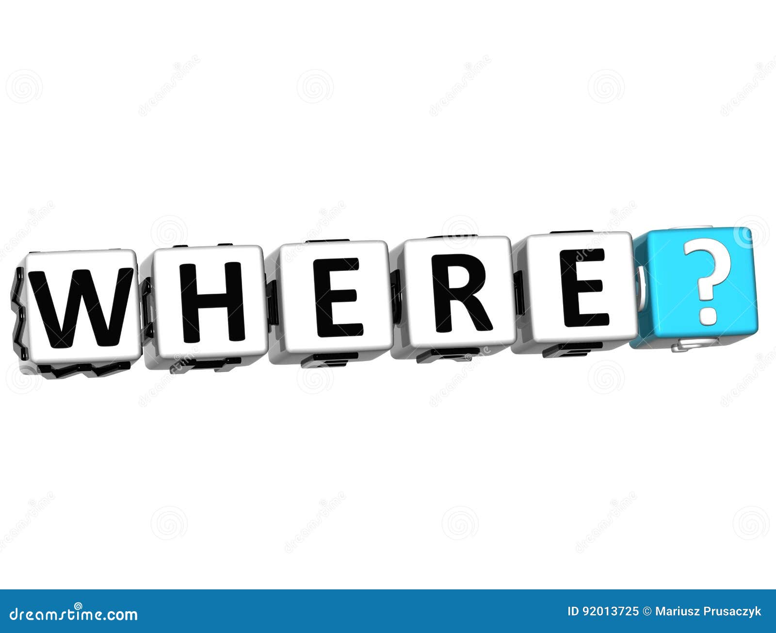 3D Woord Waar Met Vraagteken Stock Illustratie - Illustration of blauw ...