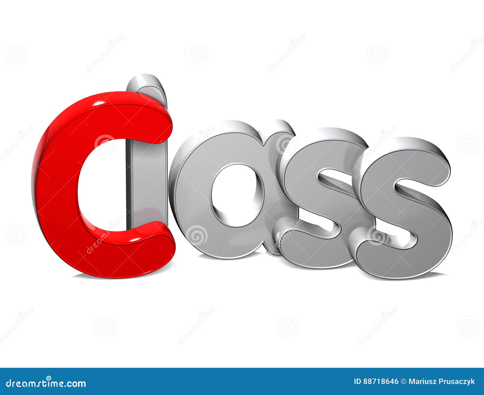 3D Word Class Over White Background. Stock Illustration - Illustration ...
