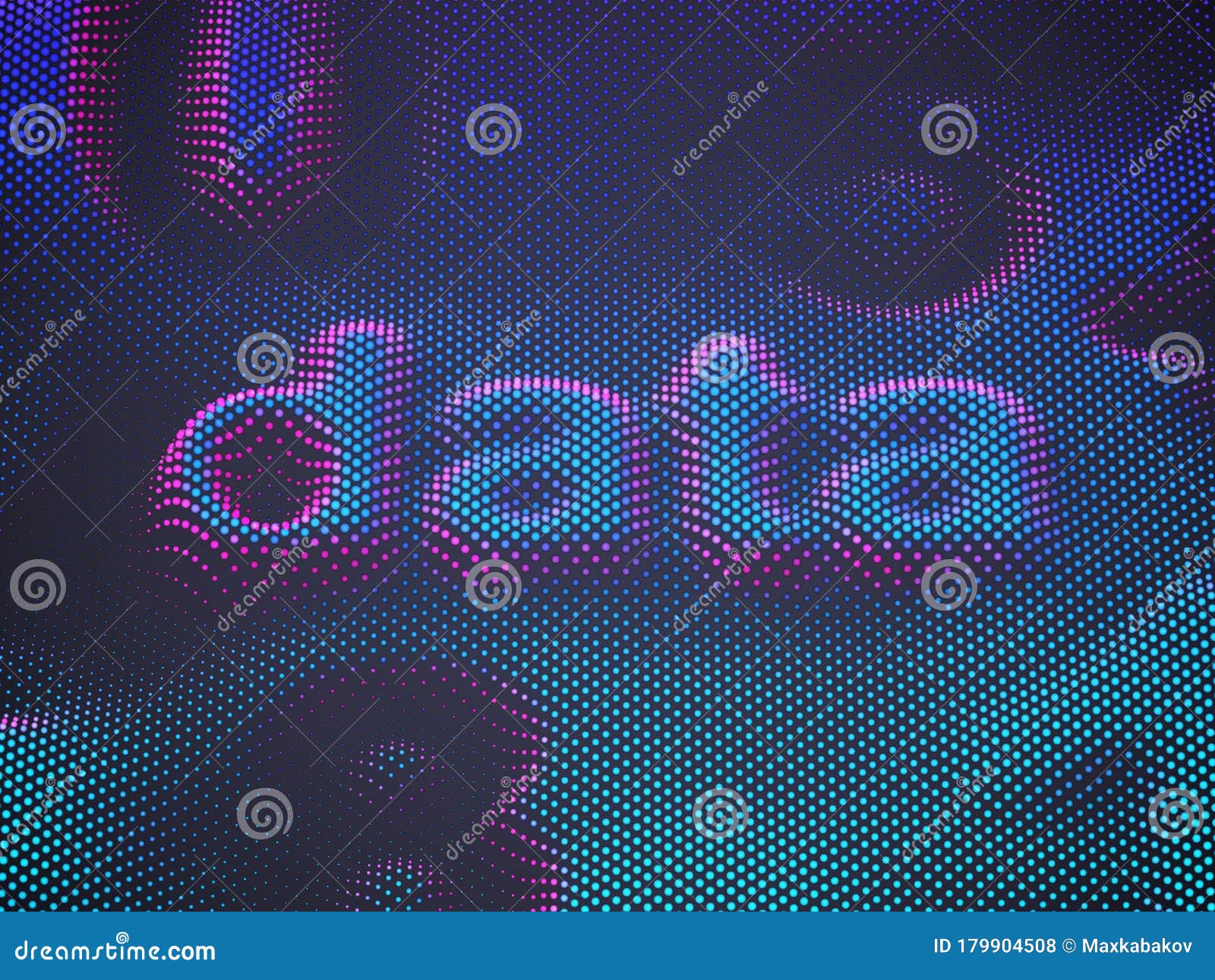 3D Word Data with Digits on Pixelated Digital Surface. Stock Vector ...
