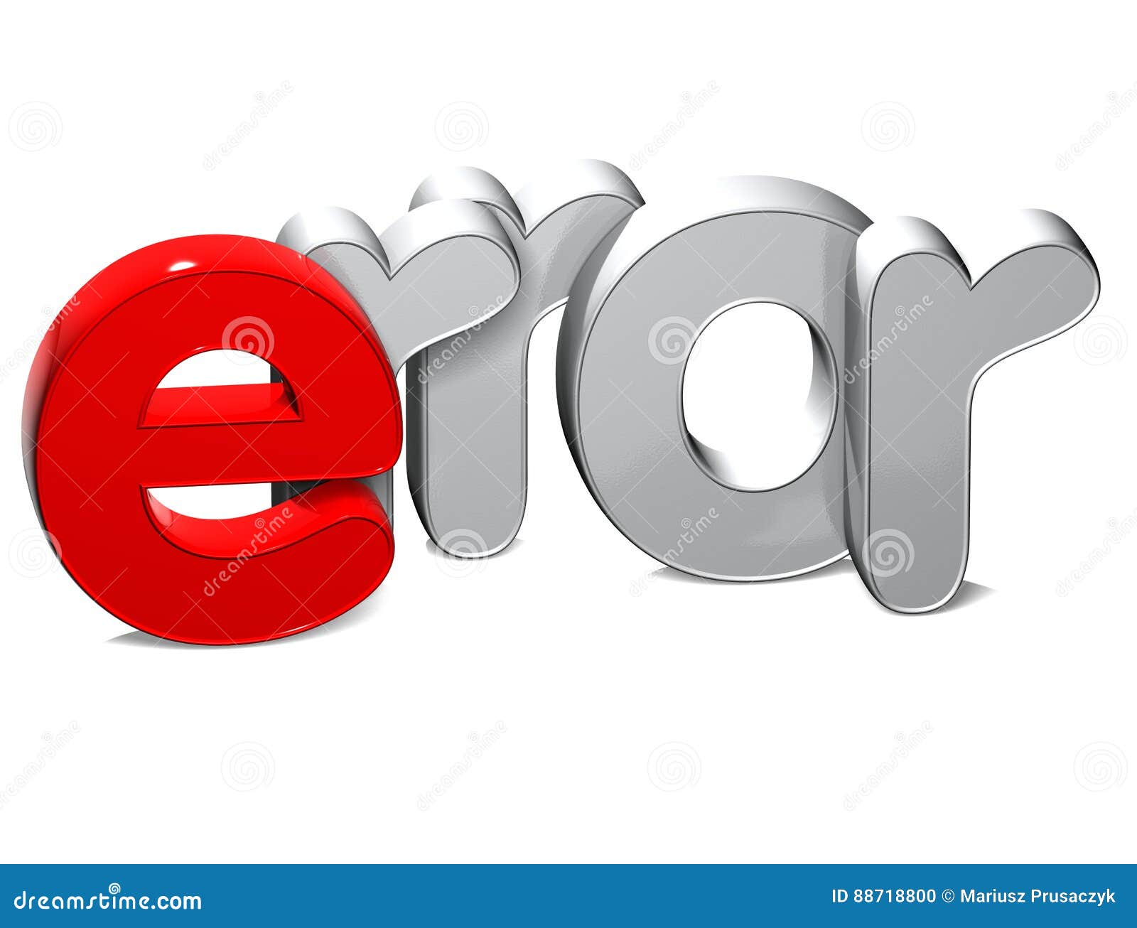 3D Word Error Over White Background. Stock Illustration - Illustration ...