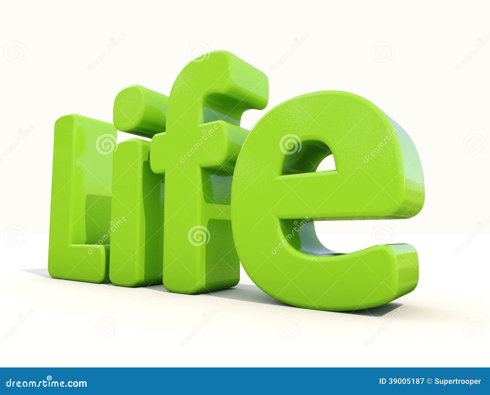3d word life stock illustration. Illustration of object - 39005187