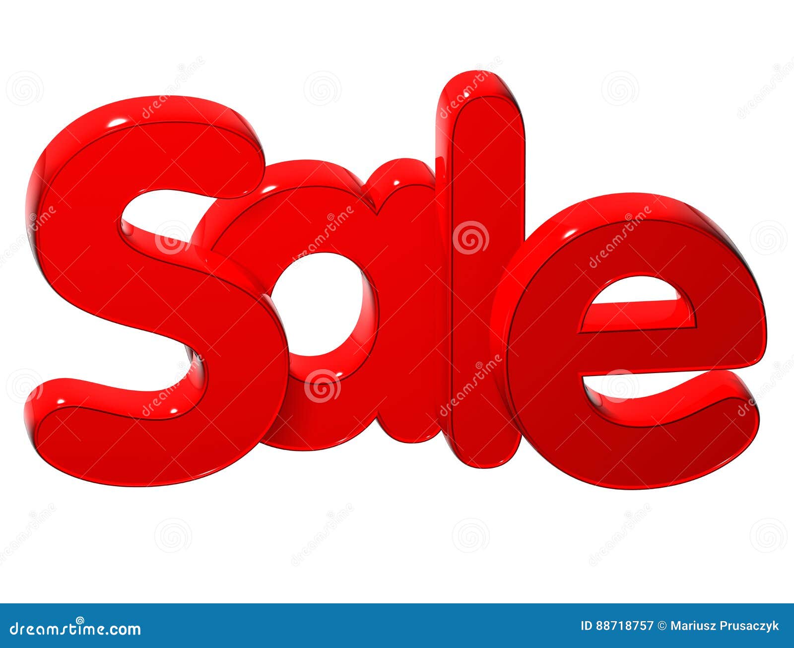 3D Word Sale Over White Background. Stock Illustration - Illustration ...