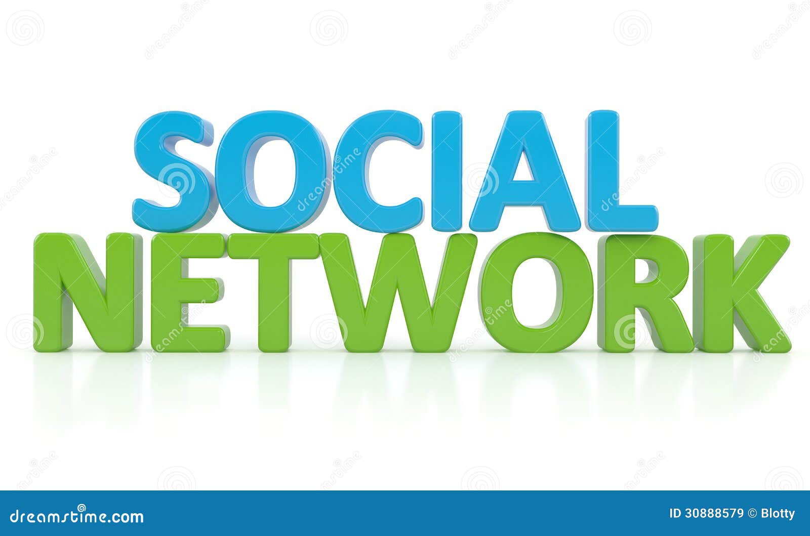 3d word SOCIAL NETWORK stock illustration. Illustration of internet ...