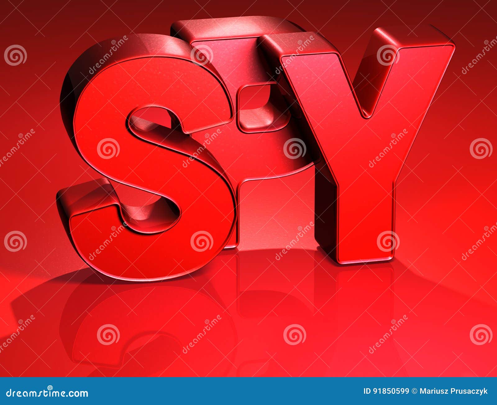3D Word Spy on Red Background Stock Illustration - Illustration of ...