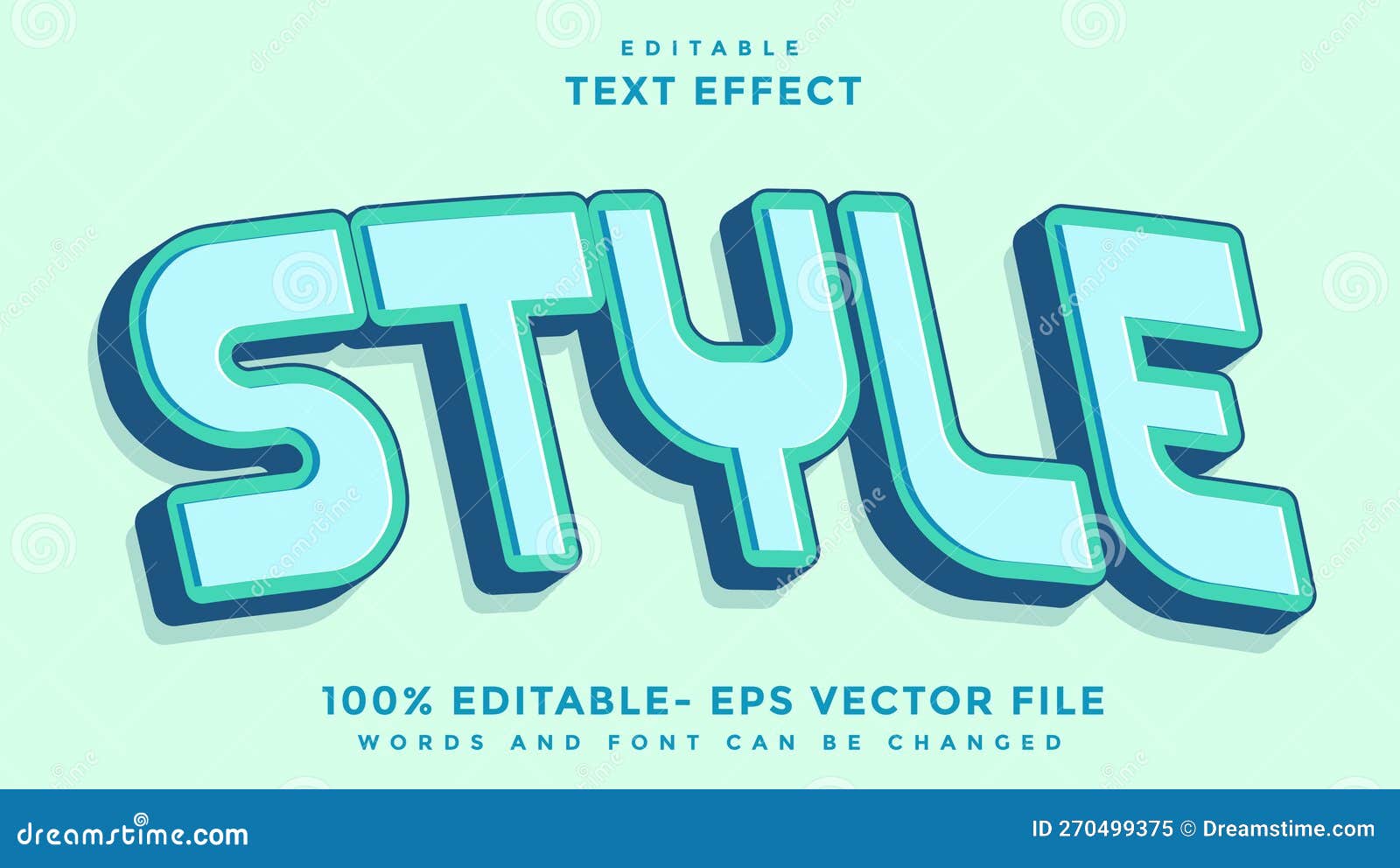 3d Word Style Editable Text Effect Design Template, Effect Saved in ...