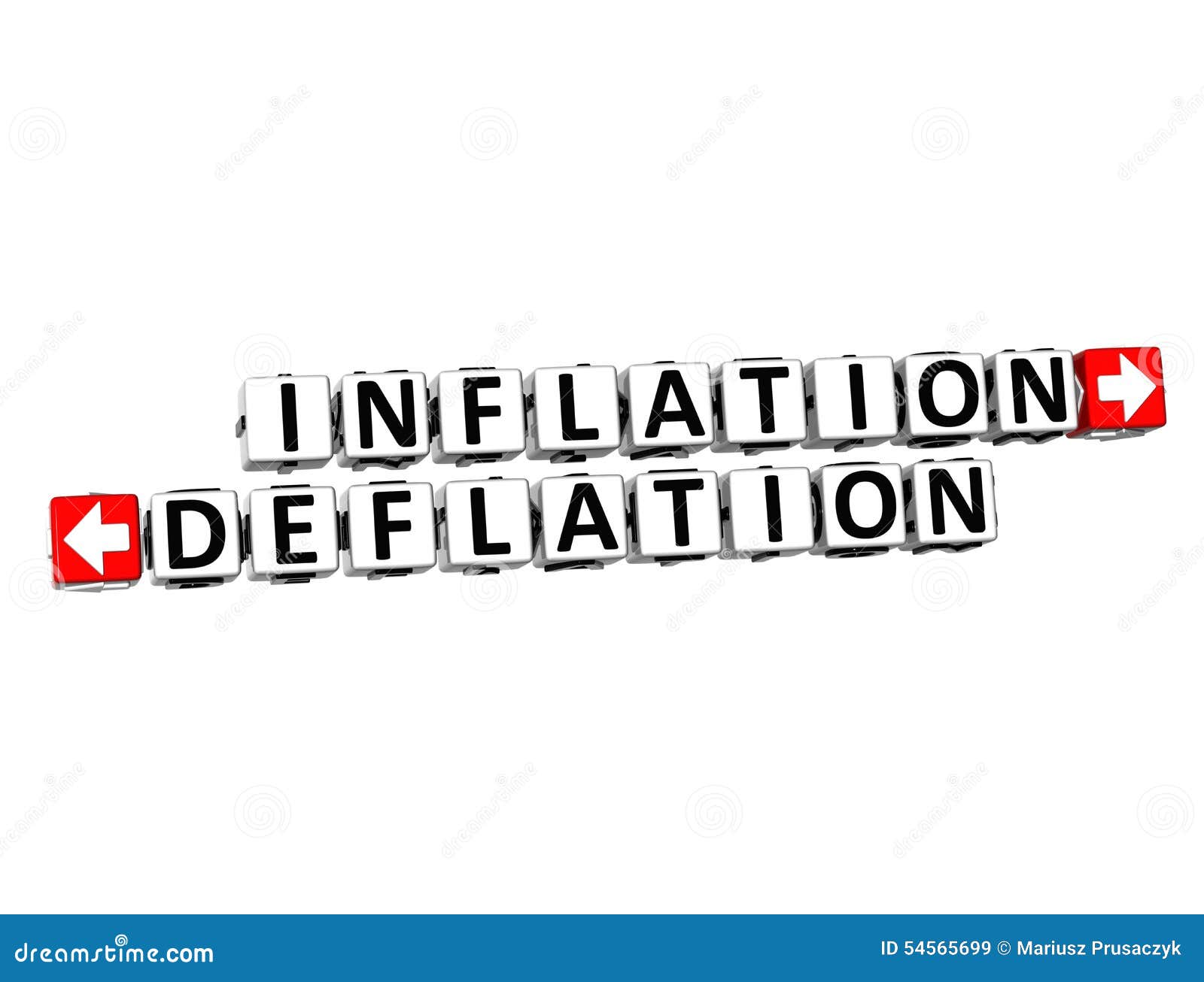 Inflation And Deflation Balance On The Scale. Balance On Scale ...