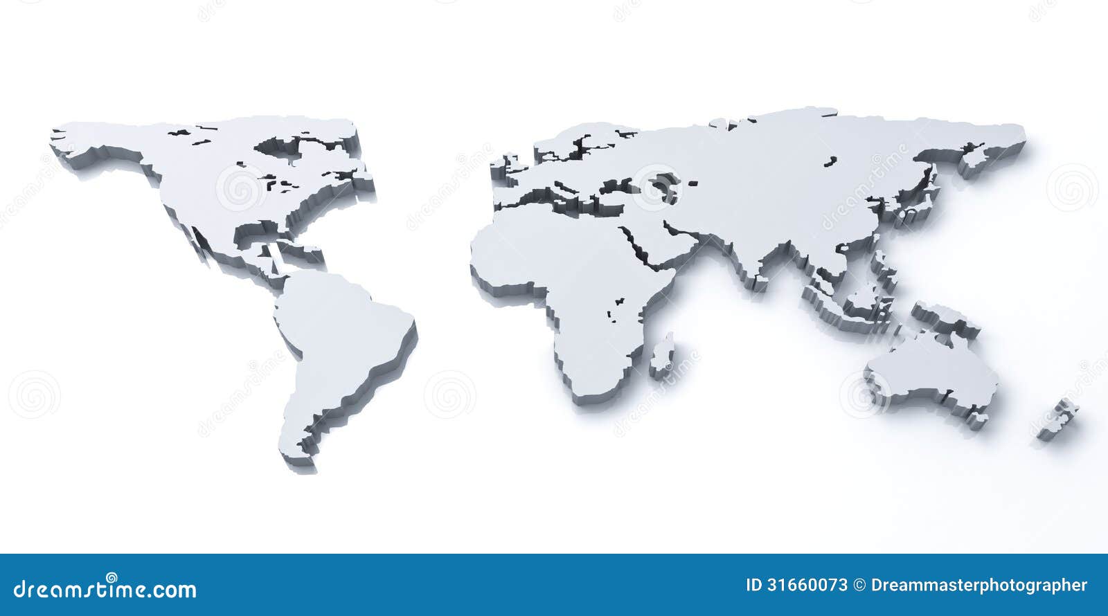 World Map With White Background
