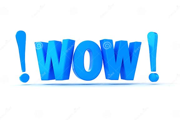 3d wow text stock illustration. Illustration of power - 38749106