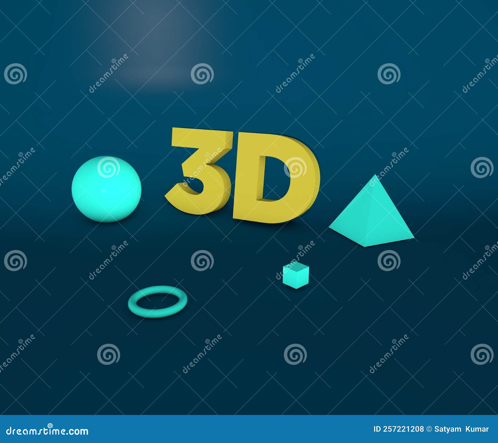3d Written 3d Render Illustration Image Animation Course Conce[t Stock ...