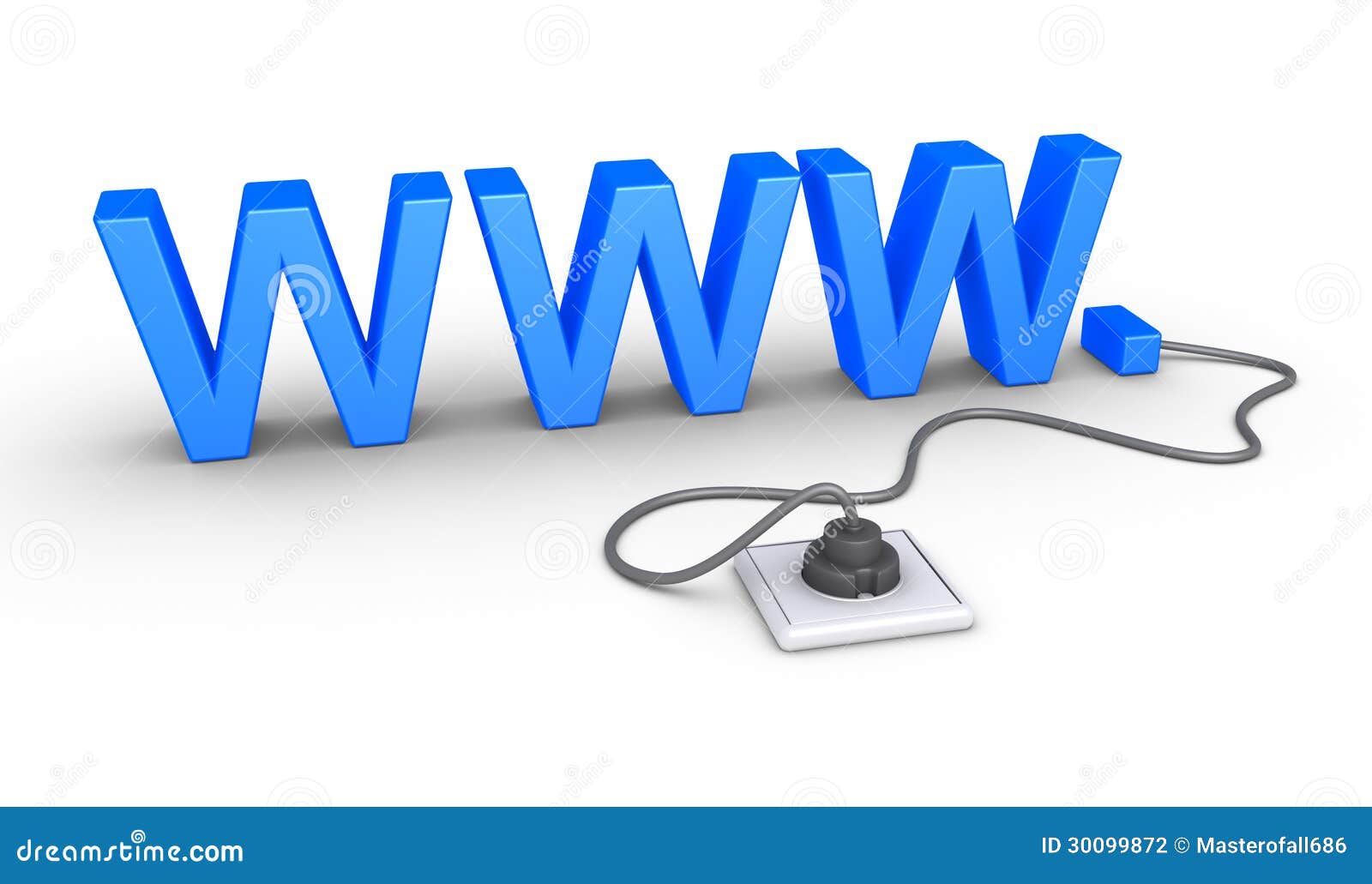 WWW symbol plugged in stock illustration. Illustration of sign - 30099872
