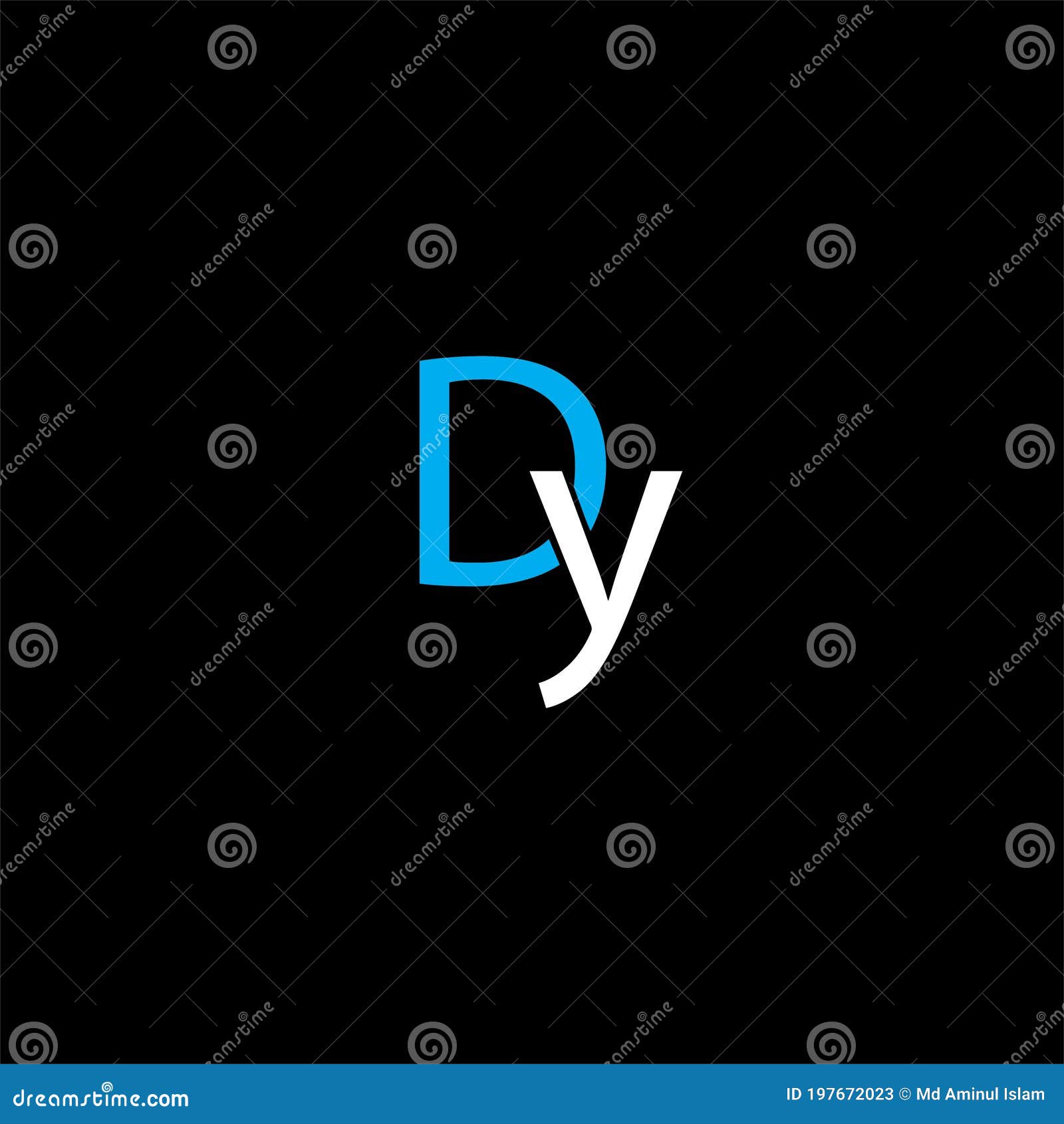 D Y Joint Letter Logo Abstract Design Stock Vector - Illustration of ...